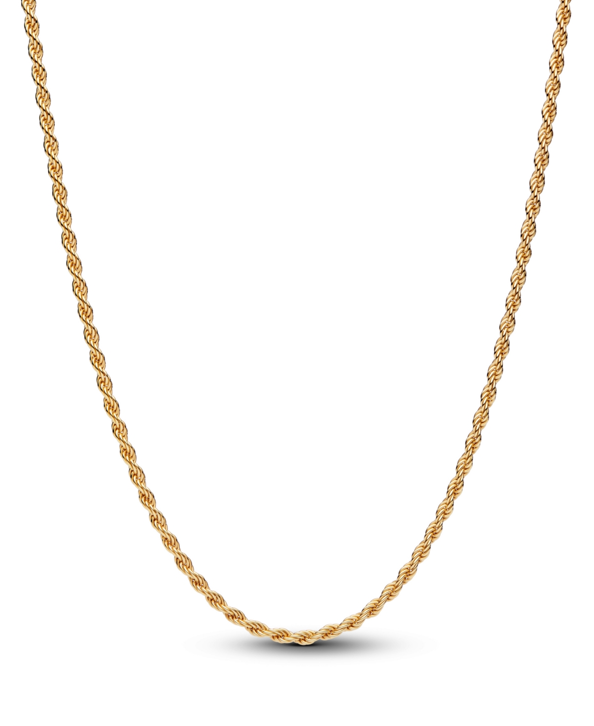 Click here for Pandora Rope Chain Necklace - Gold Plated prices