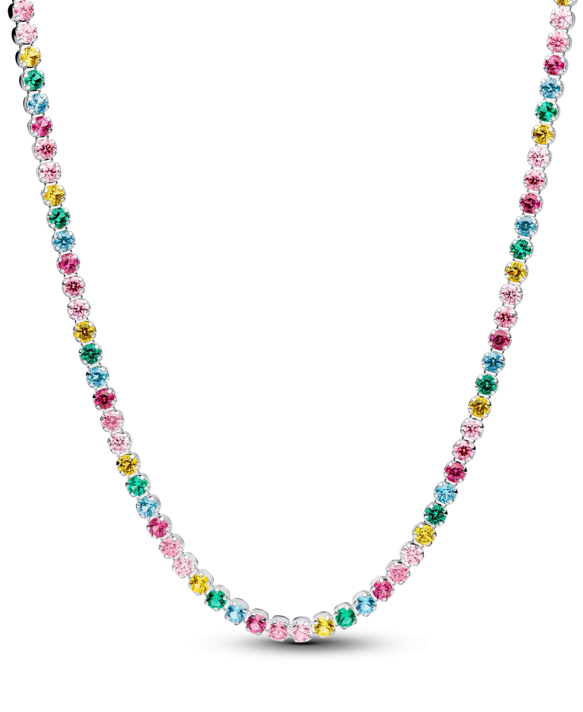 Click here for Pandora Rainbow Tennis Necklace - Sterling Silver prices