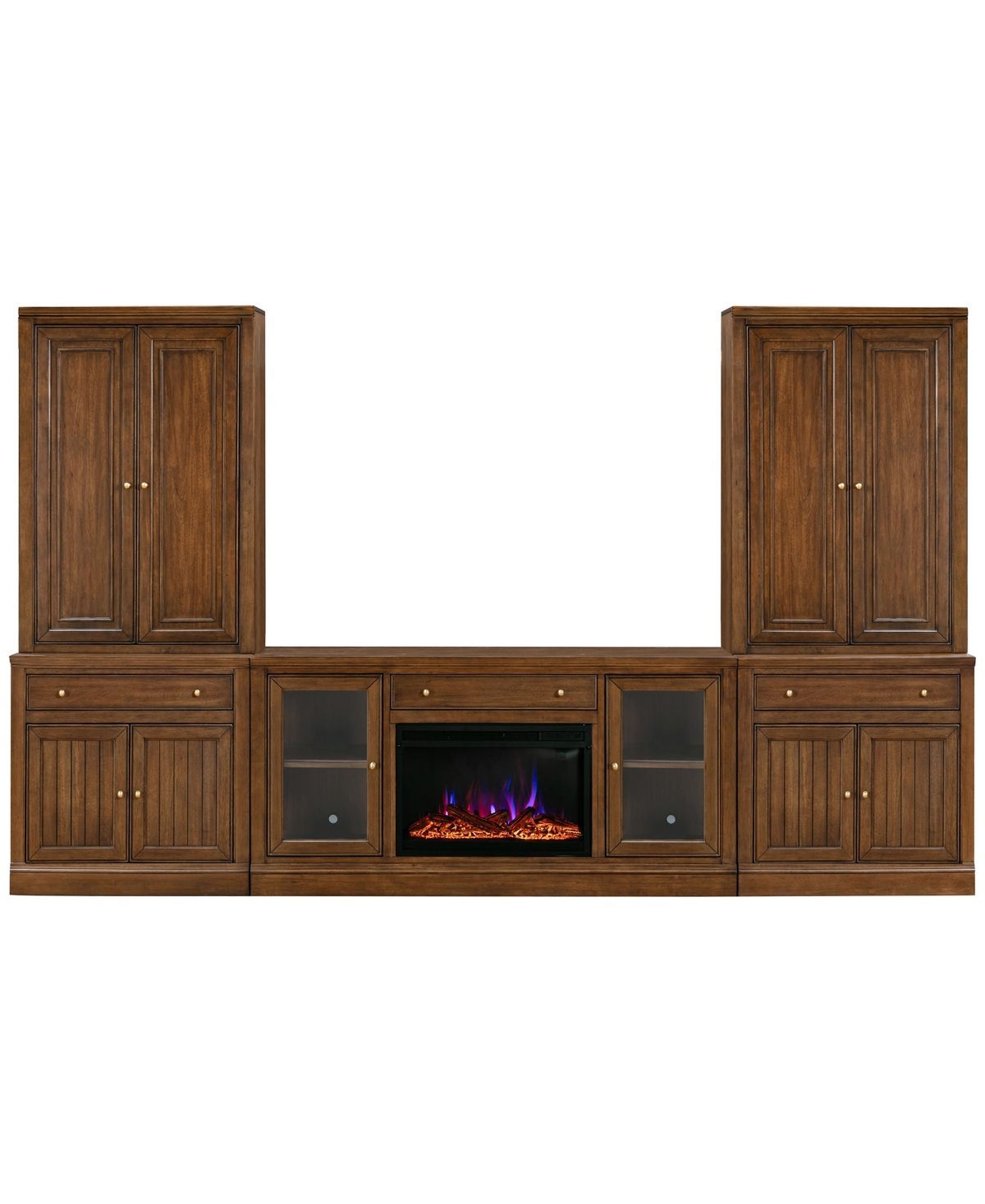 Click here for Amren 65 2 Door Console With Fireplace - Brown prices