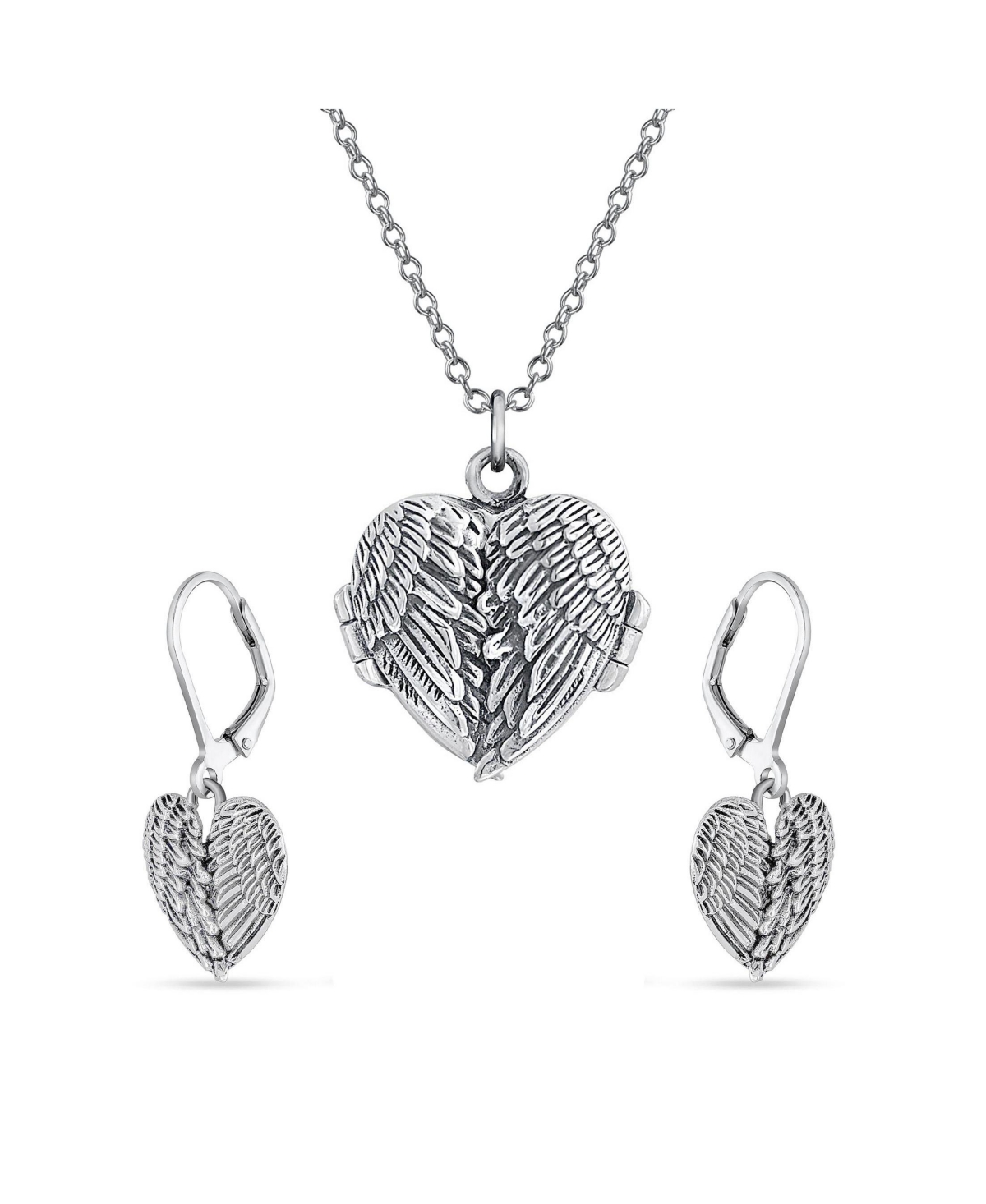 Click here for Bling Jewelry Spiritual Jewelry Set Heart and Ange... prices