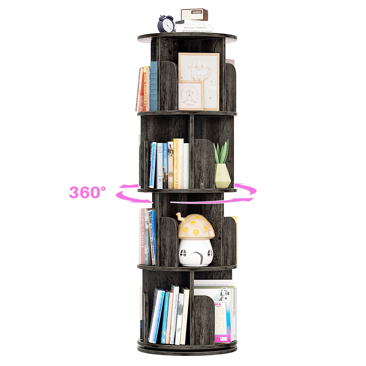 Click here for Aheaplus Rotating Bookcase  360 Display Corner Boo... prices