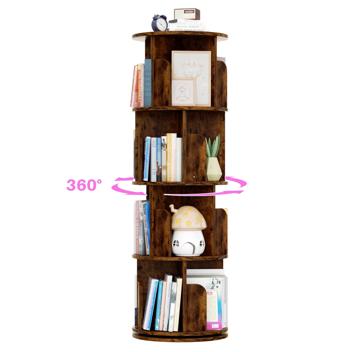 Click here for Aheaplus Rotating Bookcase  360 Display Corner Boo... prices