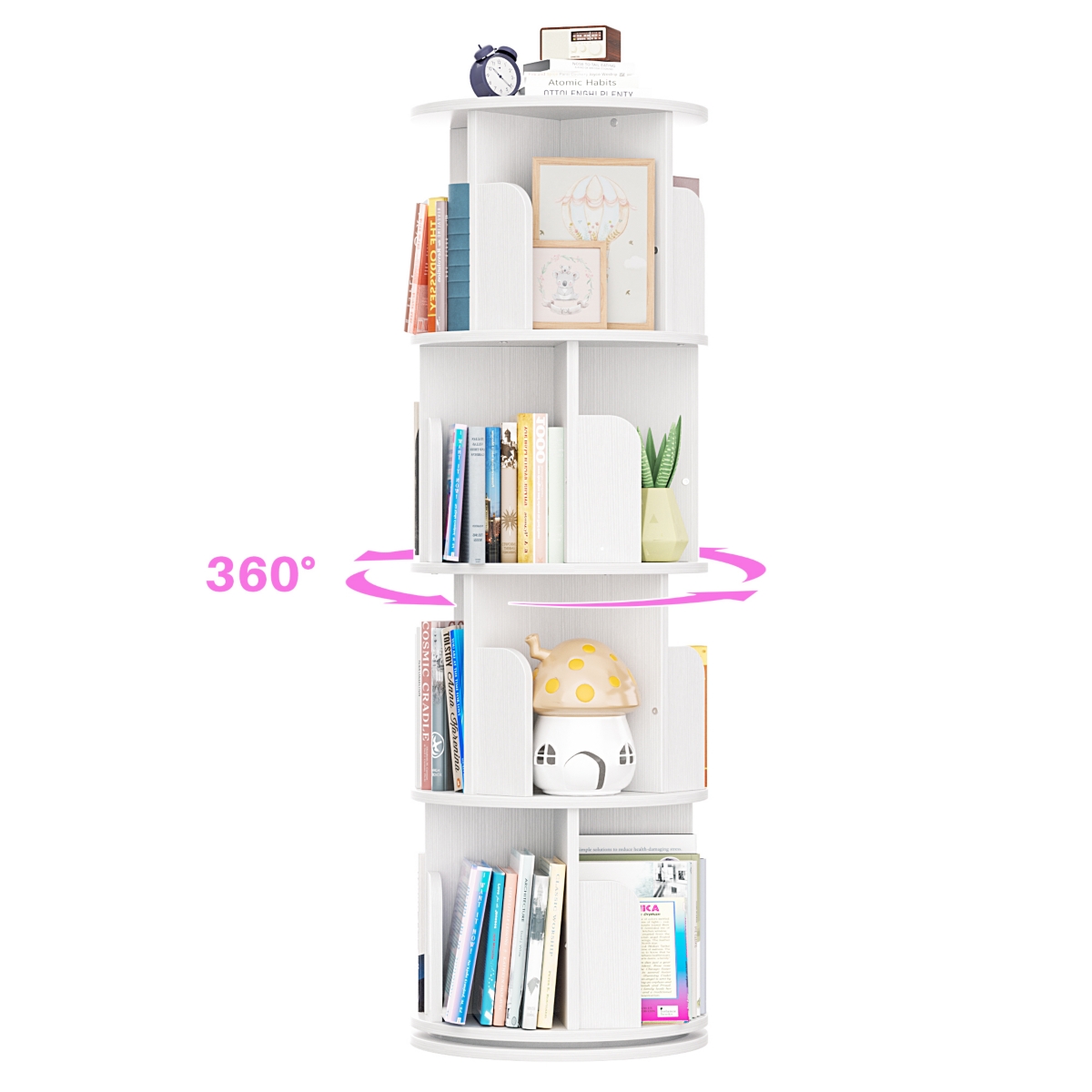 Click here for Aheaplus Rotating Bookcase  360 Display Corner Boo... prices