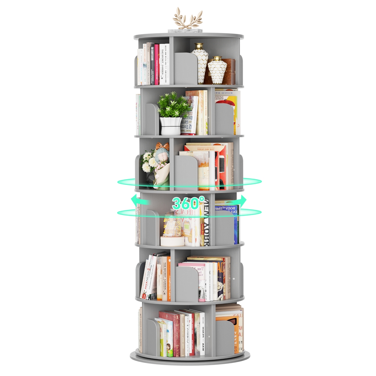Click here for Aheaplus Rotating Bookcase  360 Display Corner Boo... prices