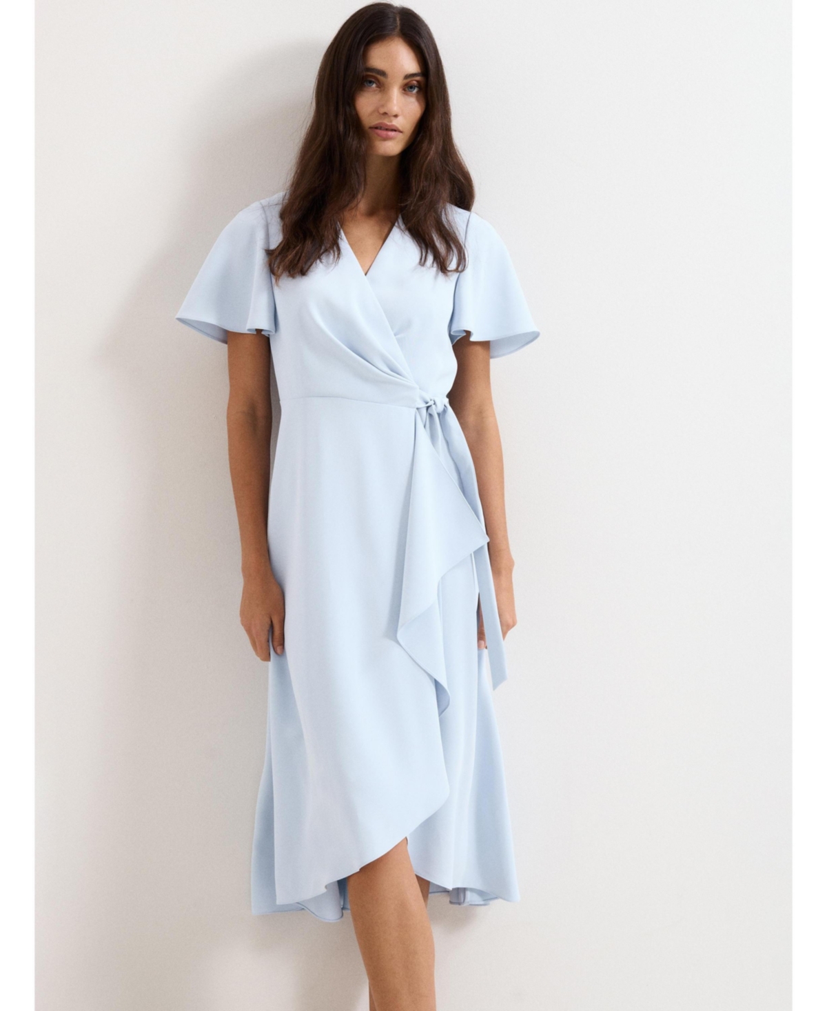Click here for Phase Eight Womens Julissa Wrap Midi Dress - Pale... prices