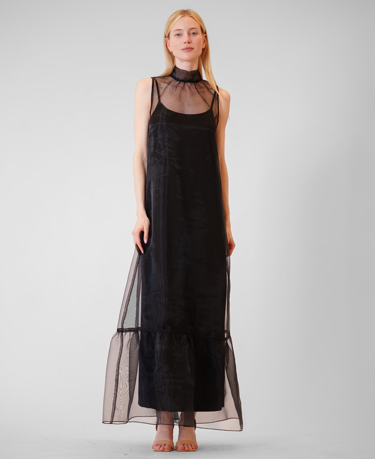 Click here for julia jordan Womens Polyester High Neck Overlay Dr... prices