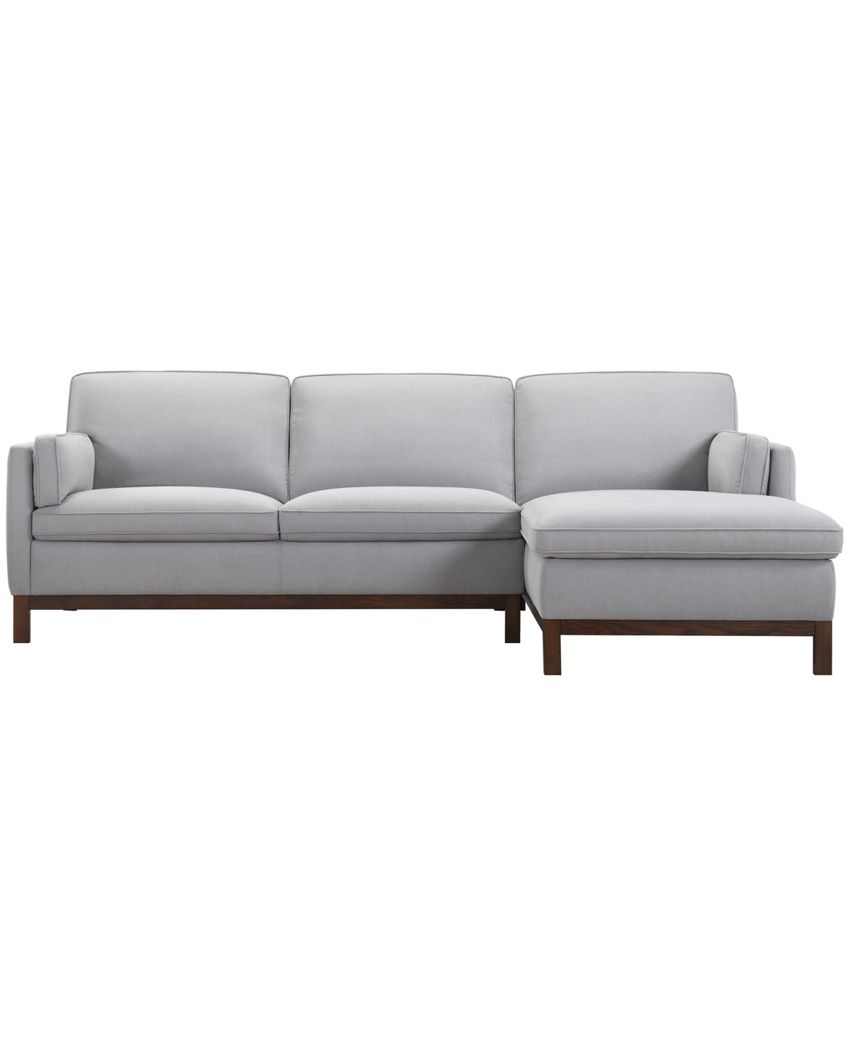 Click here for Virton 2-Piece Fabric Chaise Sectional Sofa - Dove prices