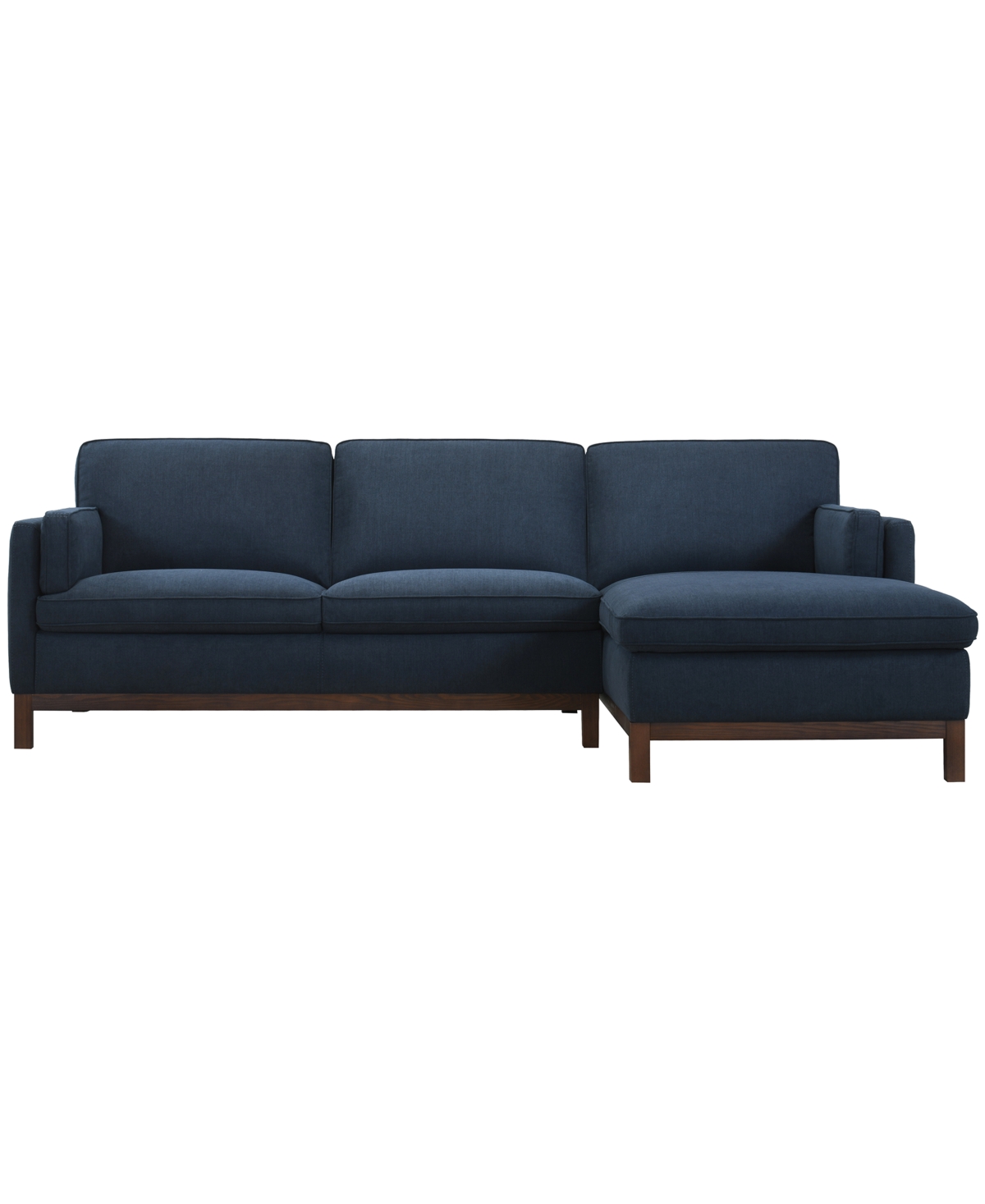 Click here for Virton 2-Piece Fabric Chaise Sectional Sofa - Midn... prices