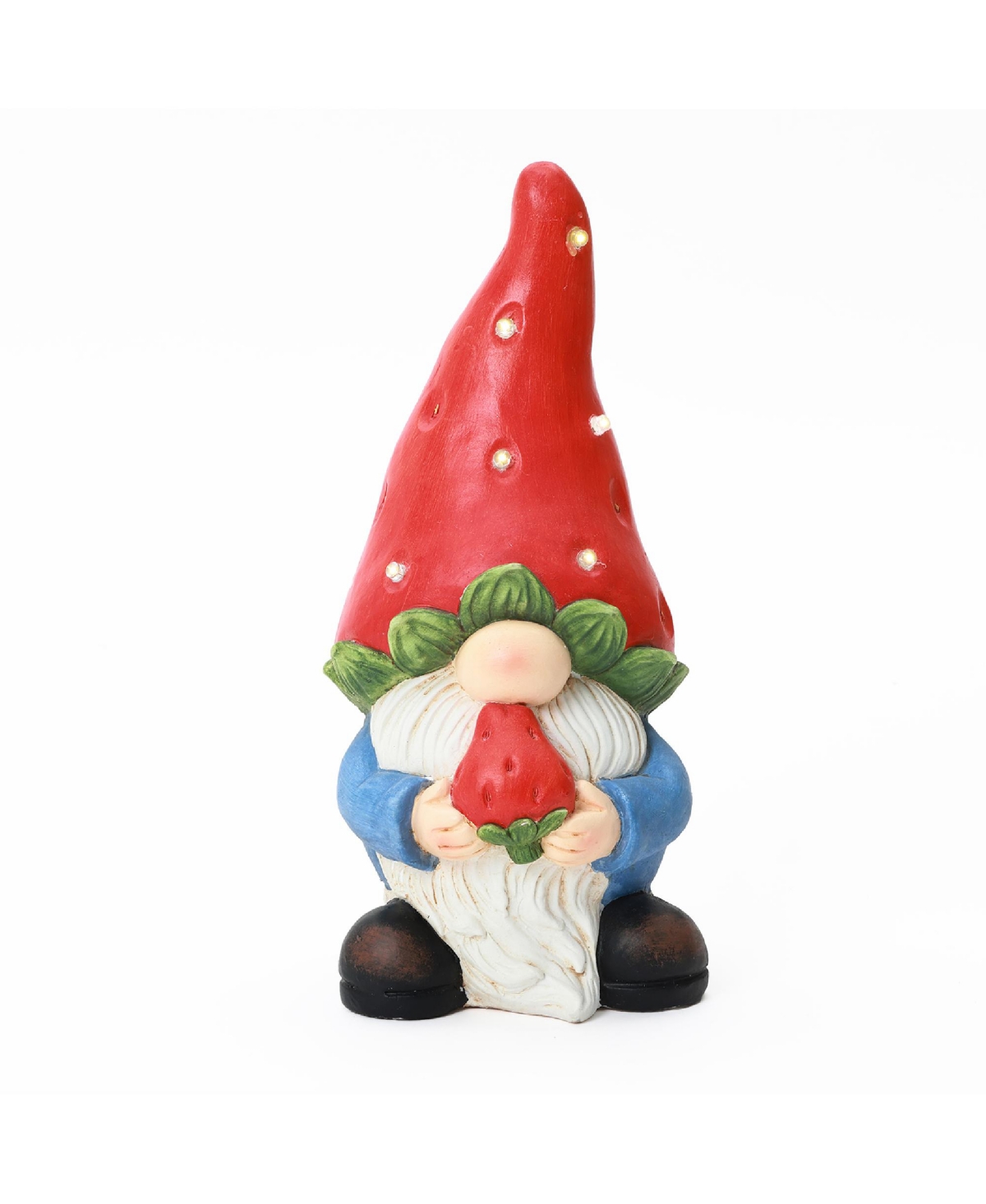 Click here for LuxenHome 15.75 Solar Powered Garden Gnome Outdoor... prices