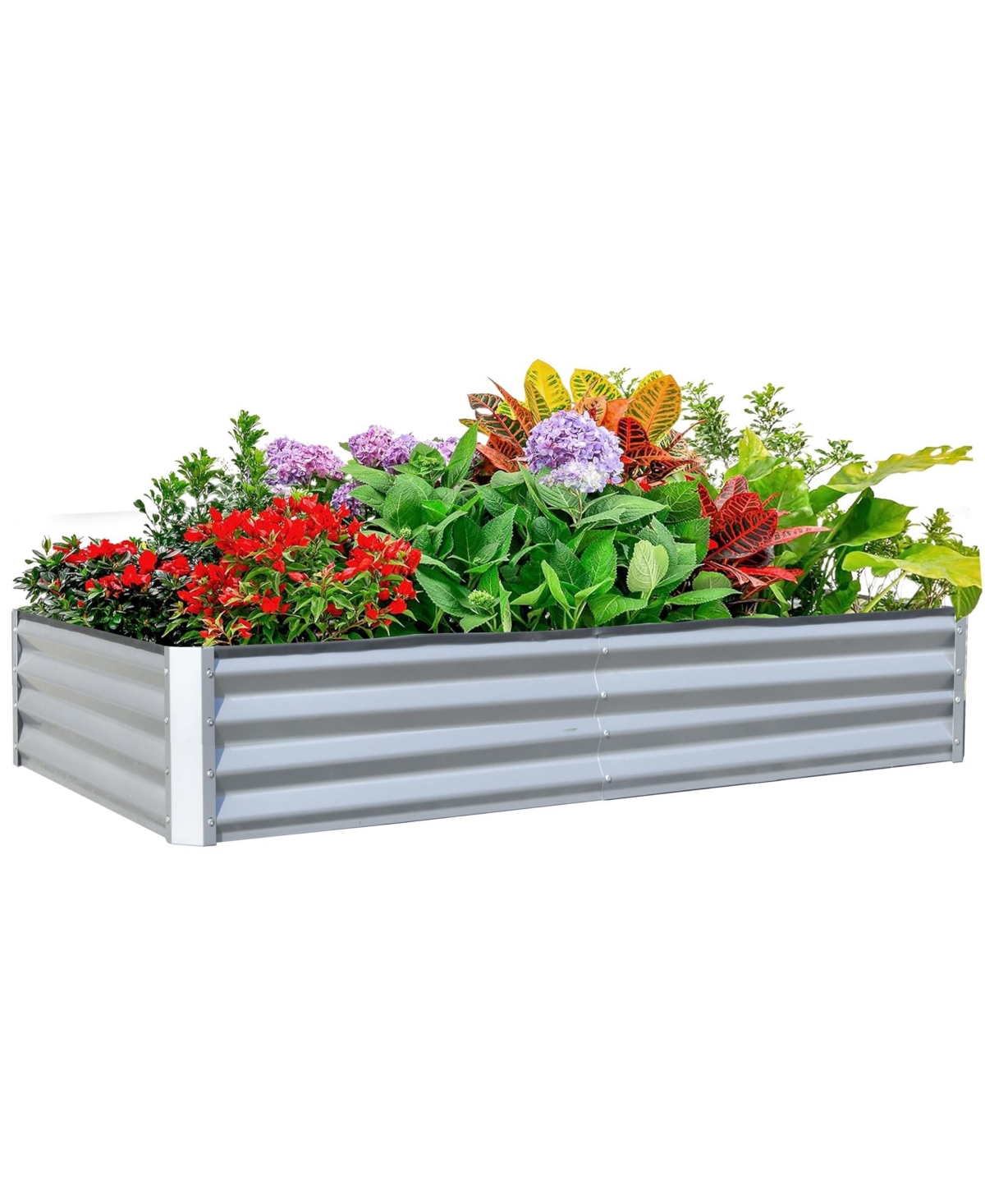 Click here for Mondawe 8x4x1 feet Galvanized Raised Garden Bed -... prices