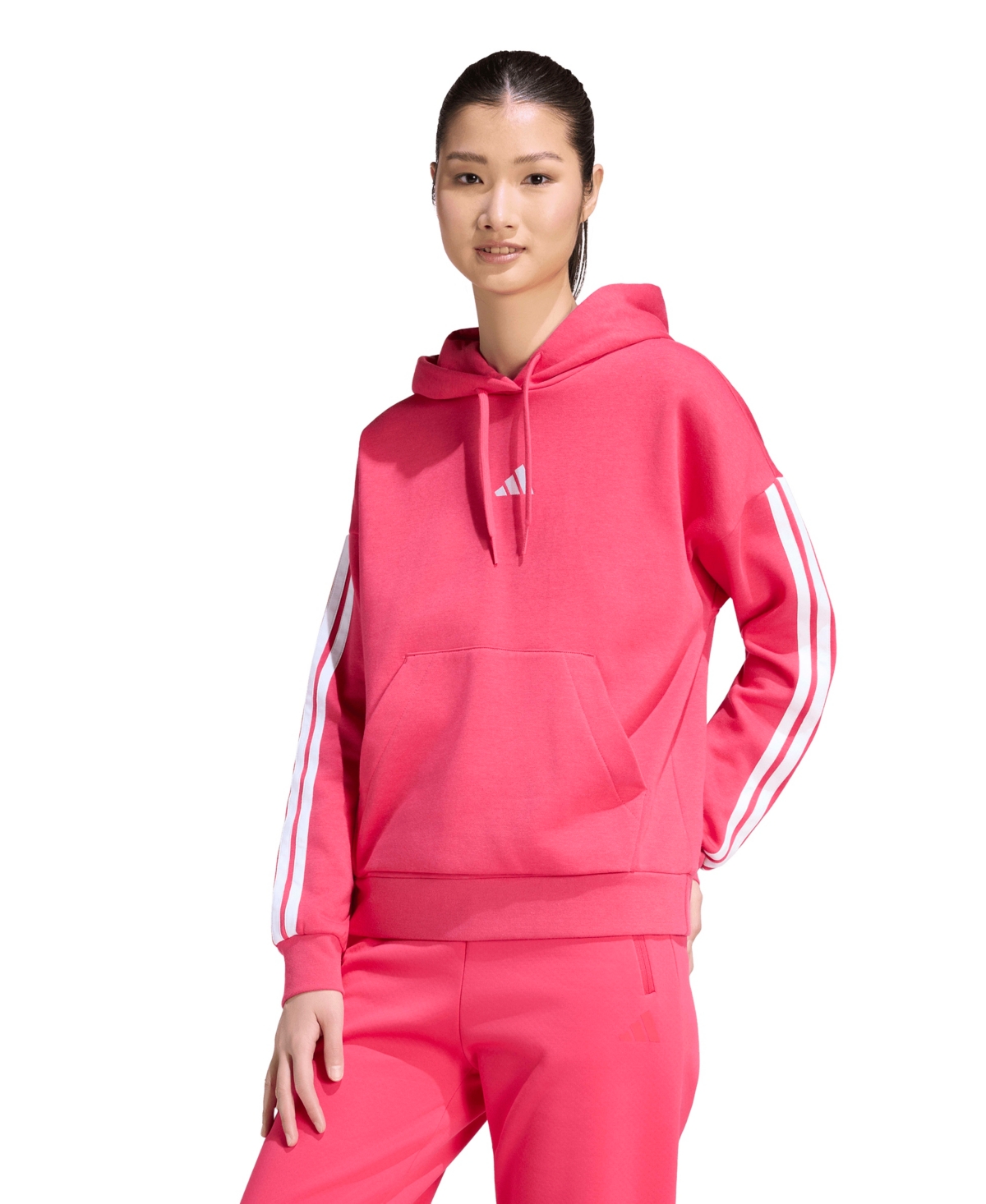 Click here for adidas Womens Essentials 3-Stripes Fleece Hoodie -... prices