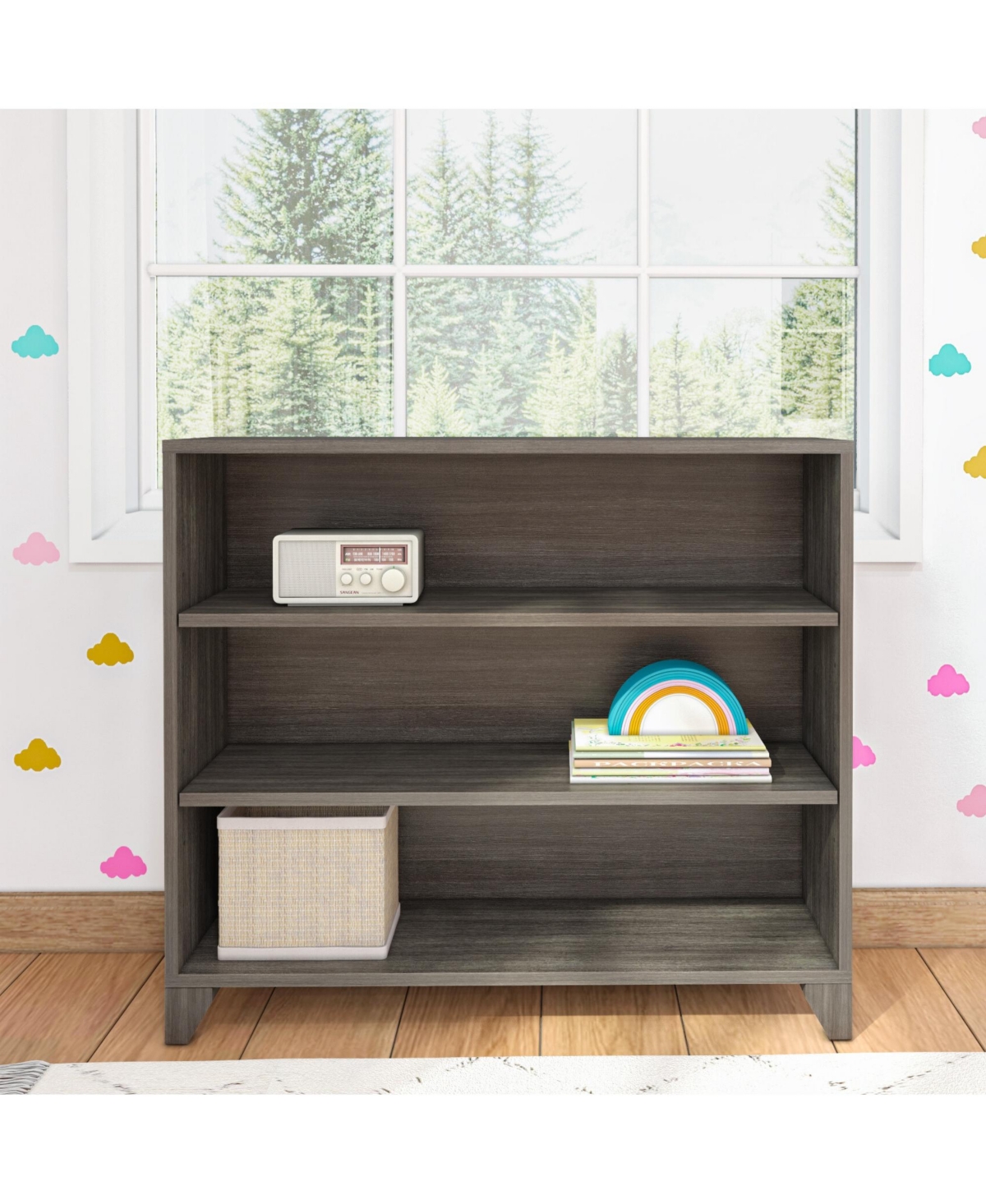 Click here for Max & Lily Classic 3-Shelf Bookcase  Solid Wood Bo... prices