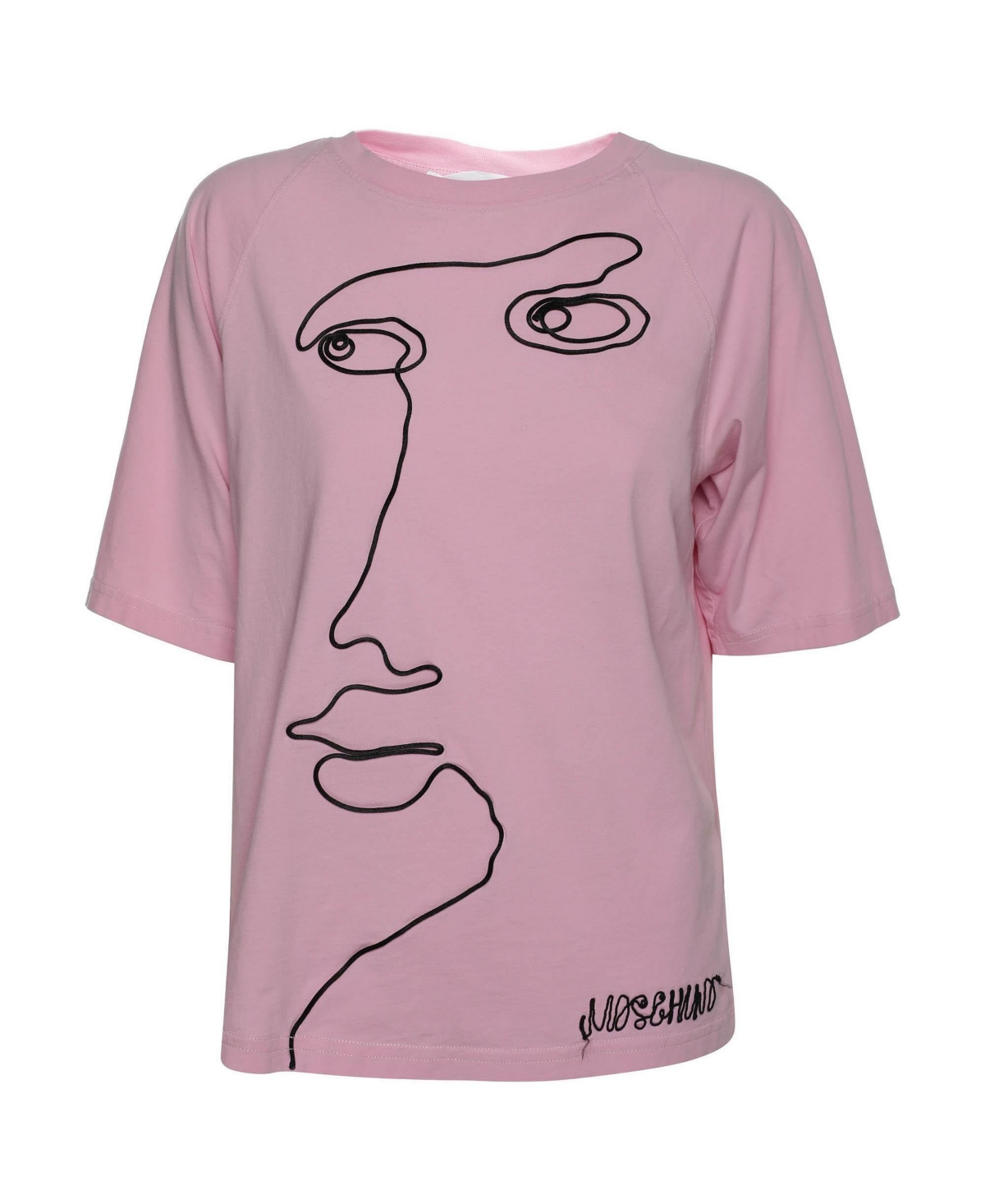 Click here for Pre-Owned Moschino Womens Face Embroidered T-Shirt prices