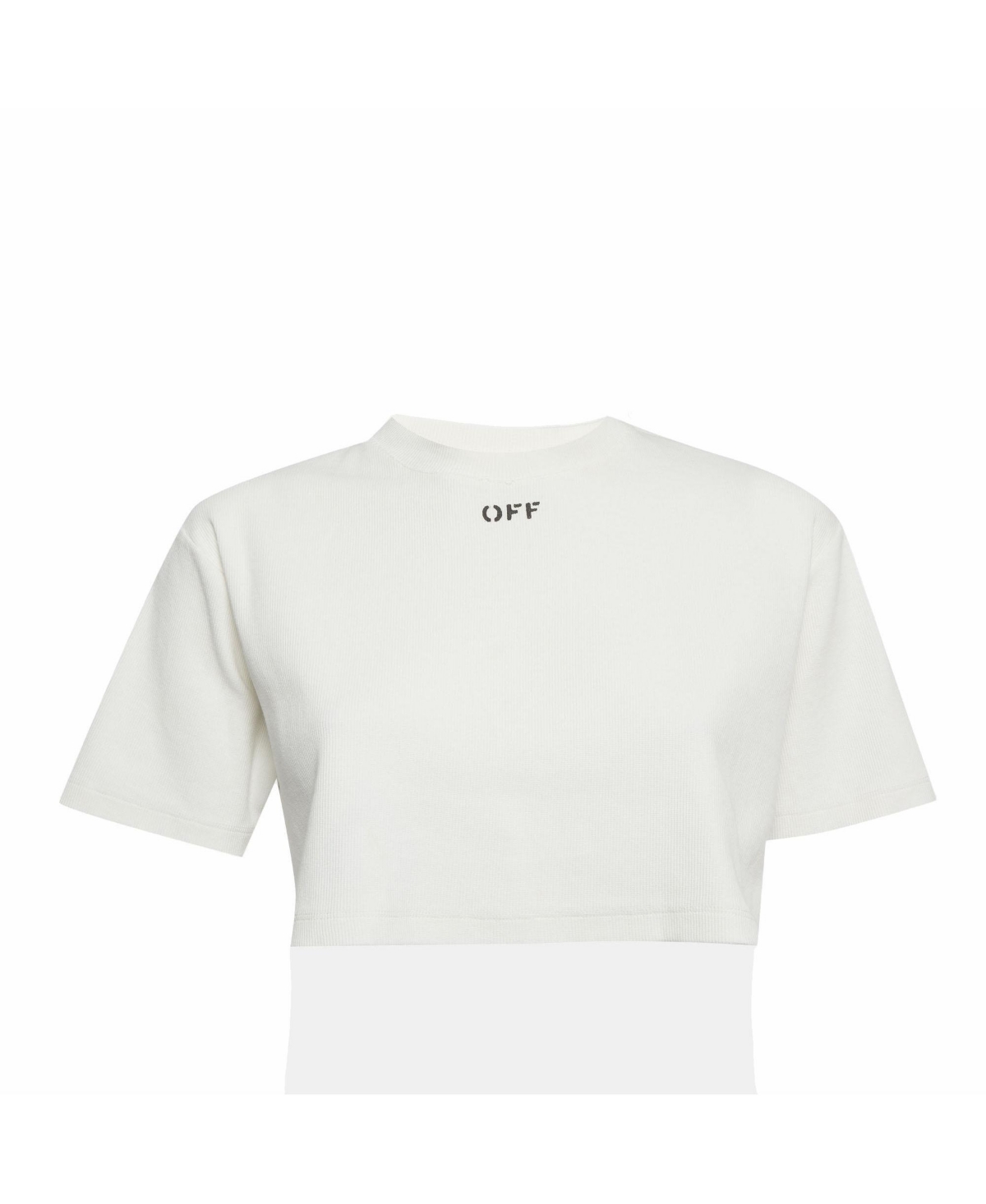 Click here for Pre-Owned Off-White Womens Logo Rib Knit Crop Top prices