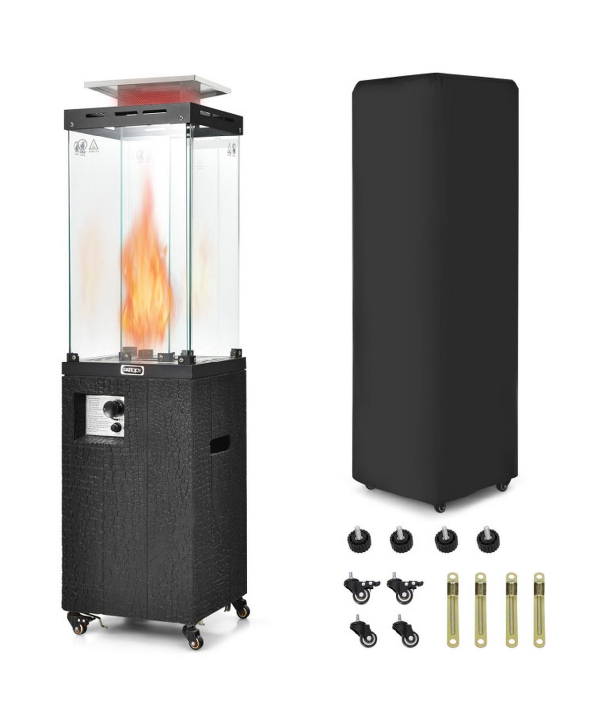 Click here for Gouun 41000 Btu Propane Patio Heater with Metal Ho... prices