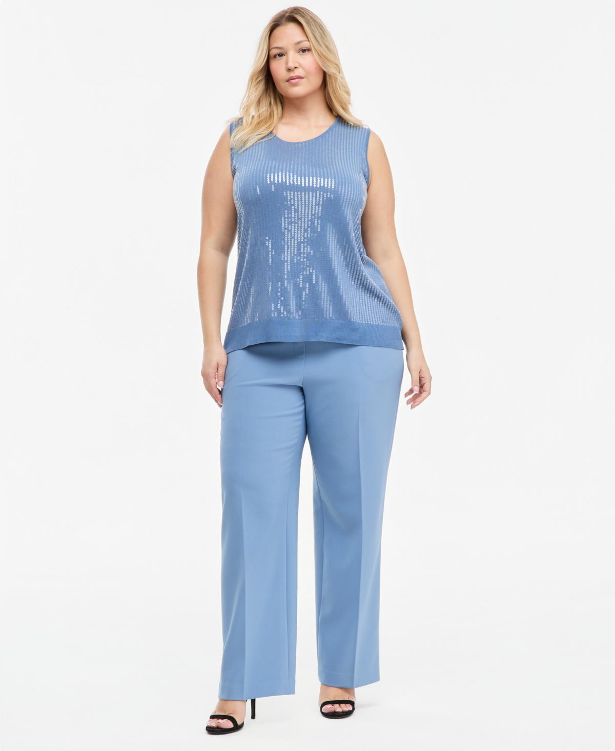 Click here for Anne Klein Plus Size Wide-Leg Pull-On Pants - Dutc... prices