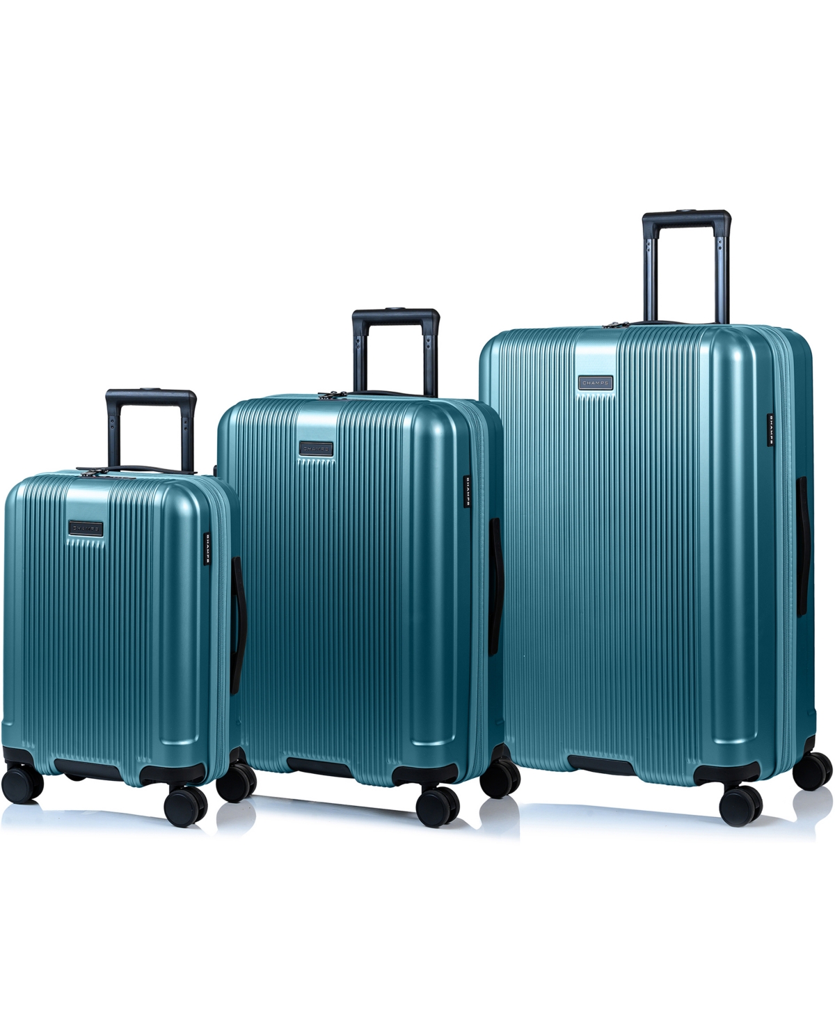 Click here for Champs Marquis 3-Pc. Hardside Luggage set - Teal prices