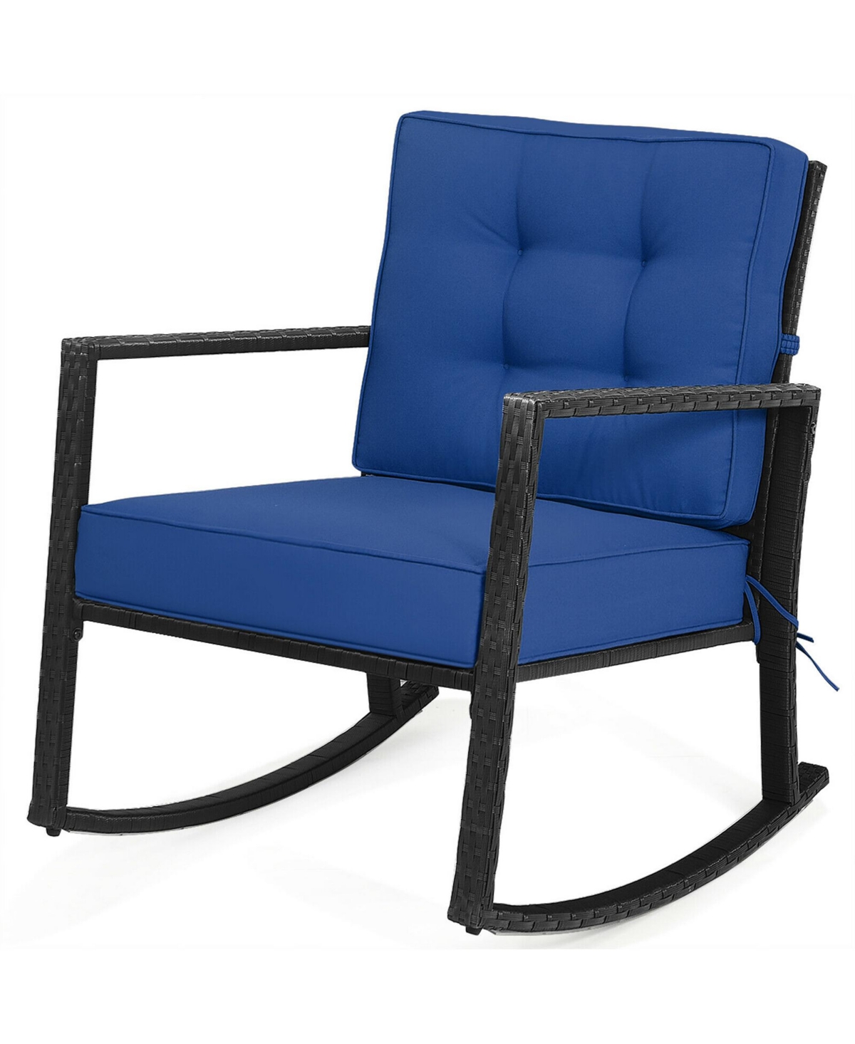 Click here for Gymax Outdoor Wicker Rocking Chair Patio Lawn Ratt... prices
