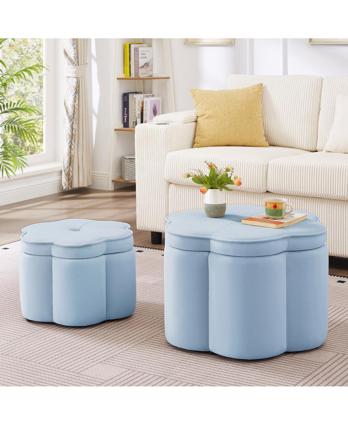 Click here for Streamdale Furniture 2 pieces Seaglass Velvet Stor... prices