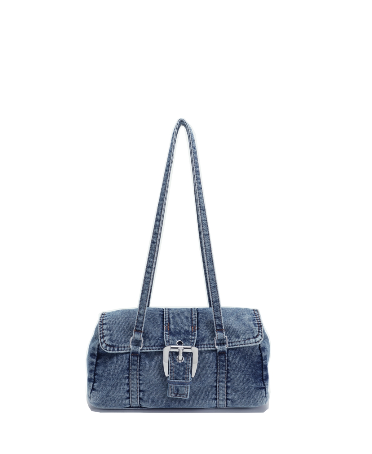 Click here for Susu Denva Denim Baguette Shoulder Bag for Women E... prices
