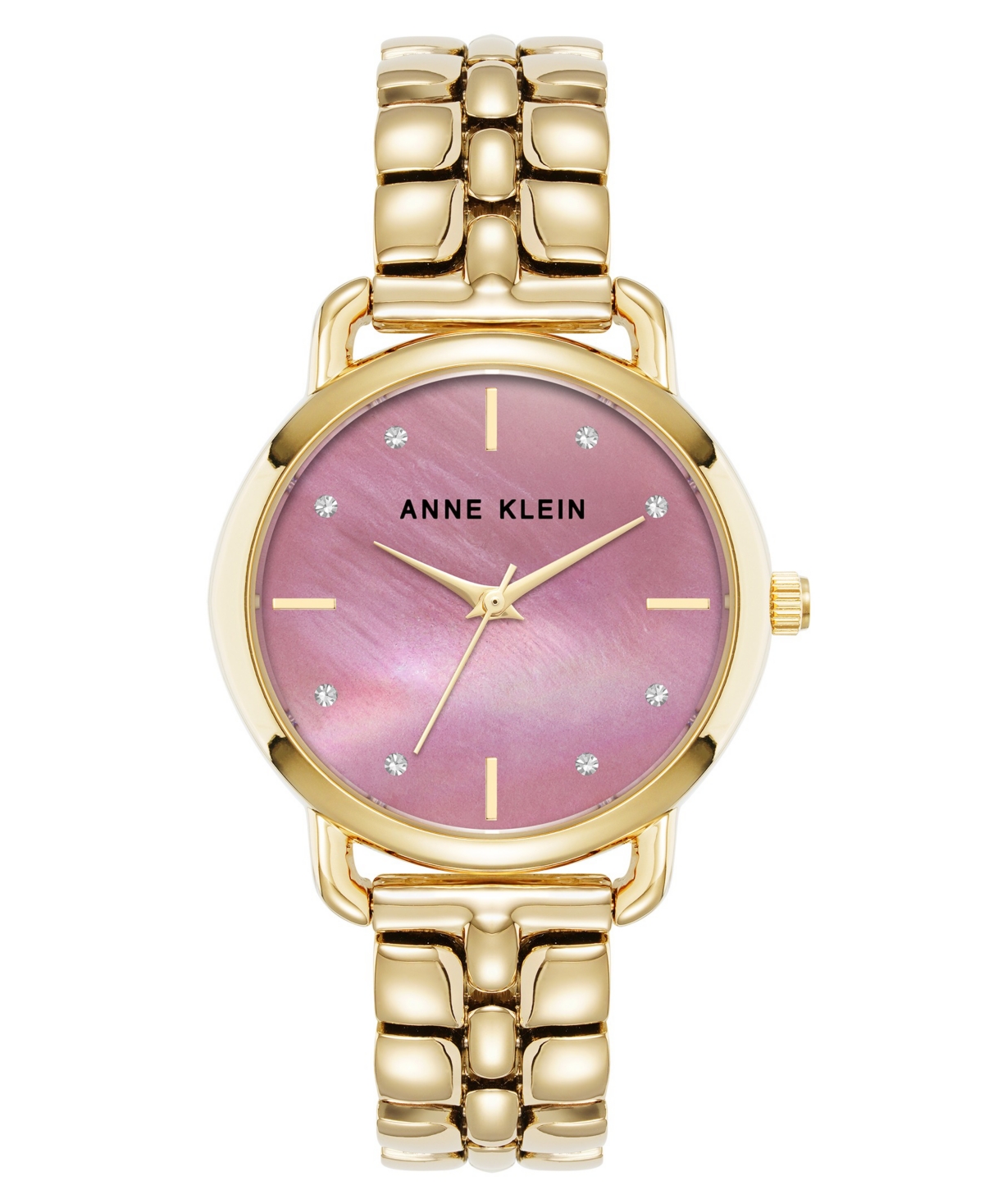 Click here for Anne Klein Womens Quartz Round Gold-Tone Alloy Met... prices
