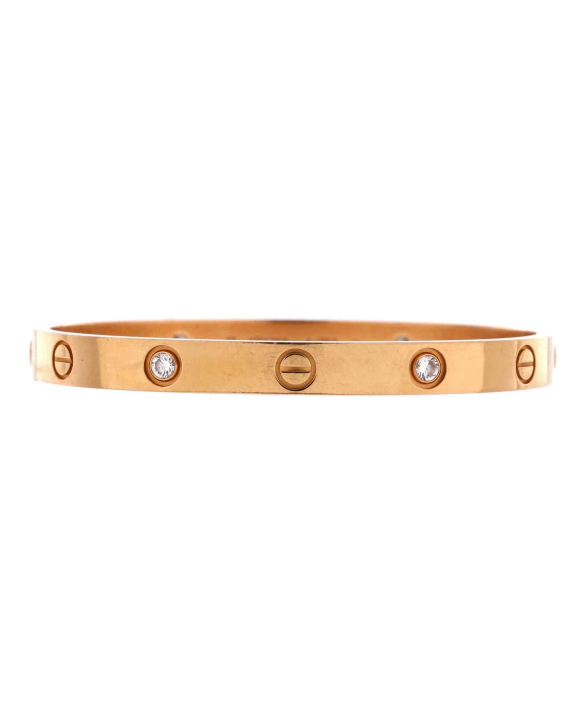 Click here for Pre-Owned Cartier Love 4 Diamond Bracelet - 18k ro... prices