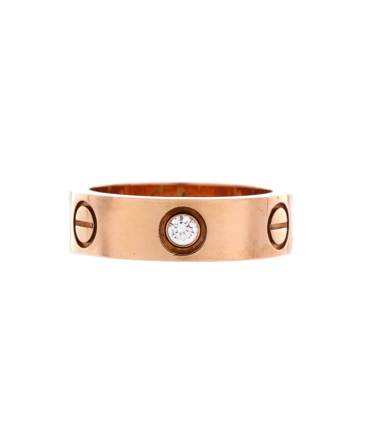 Click here for Pre-Owned Cartier Love 3 Diamonds Band Ring - 18k... prices