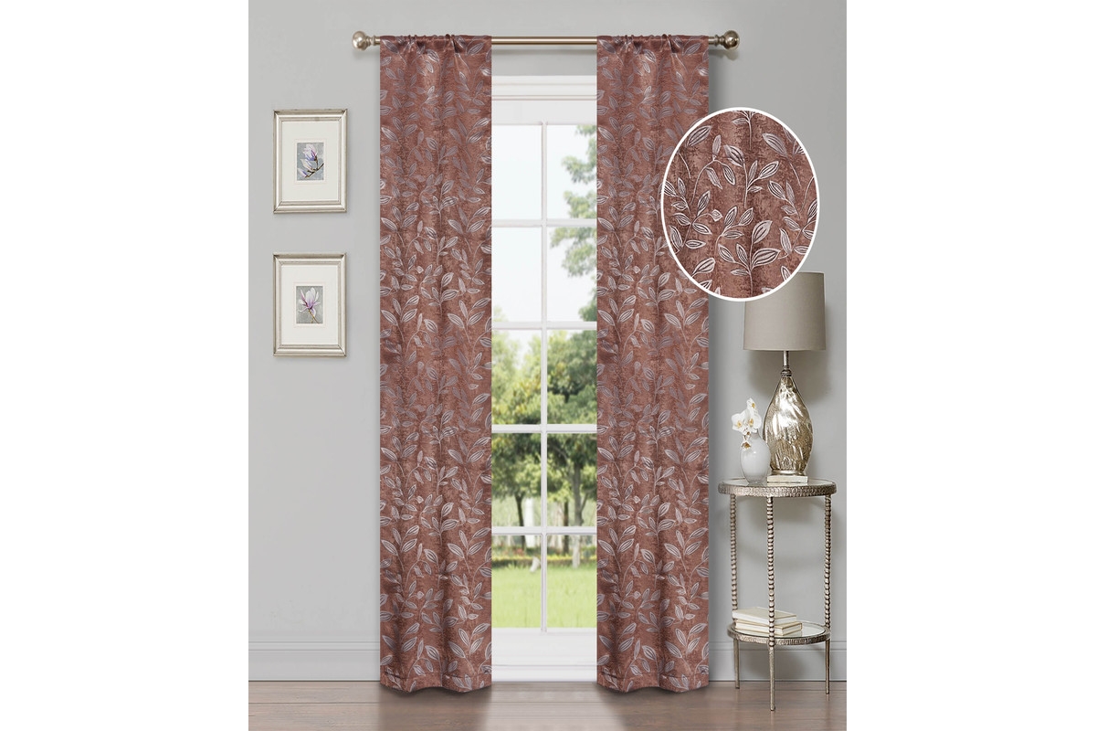 Click here for Superior Leaves Machine Washable Room Darkening Bl... prices