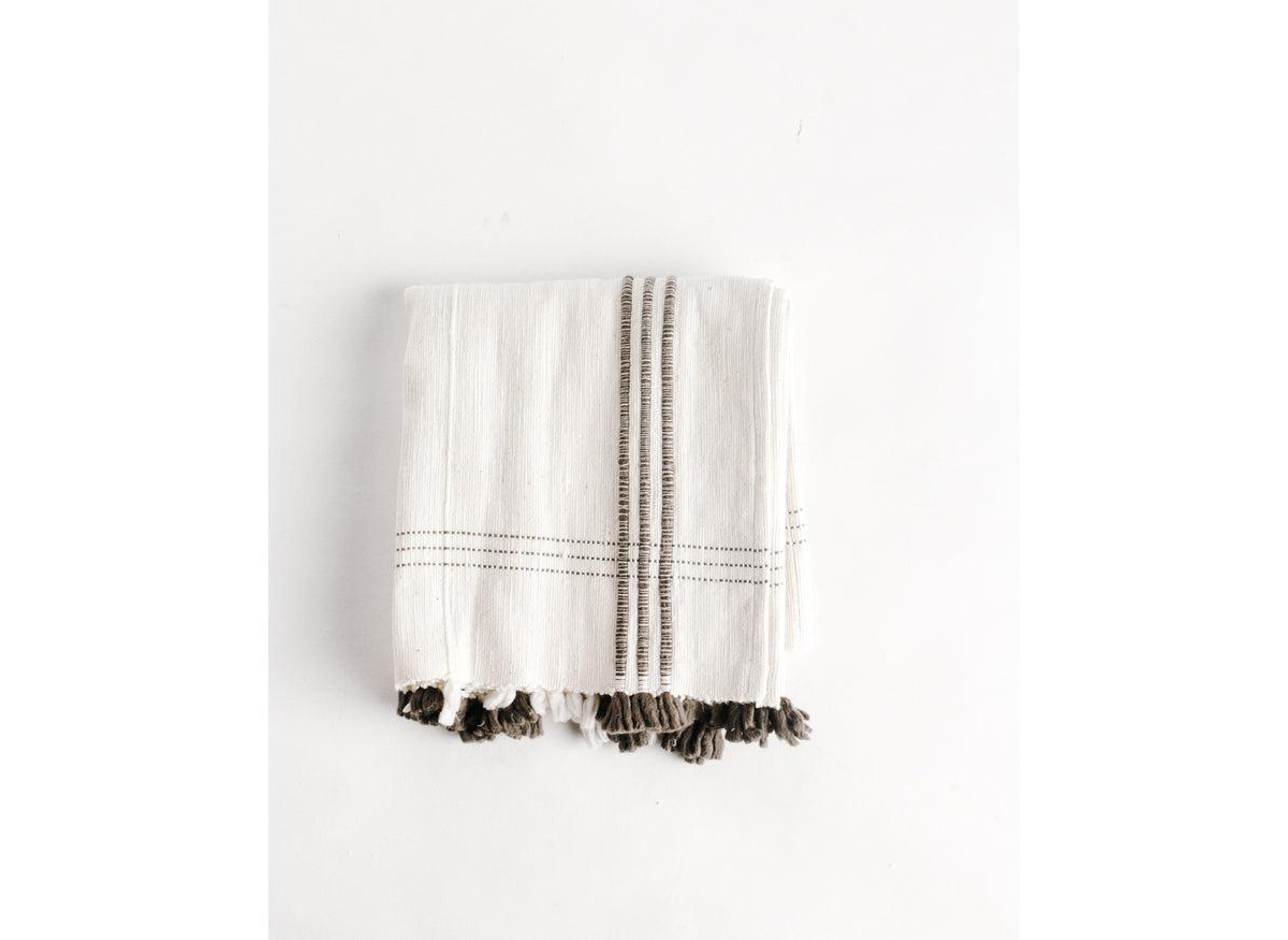 Click here for Creative Women  Ribbons Cotton Table Runner - Grey prices