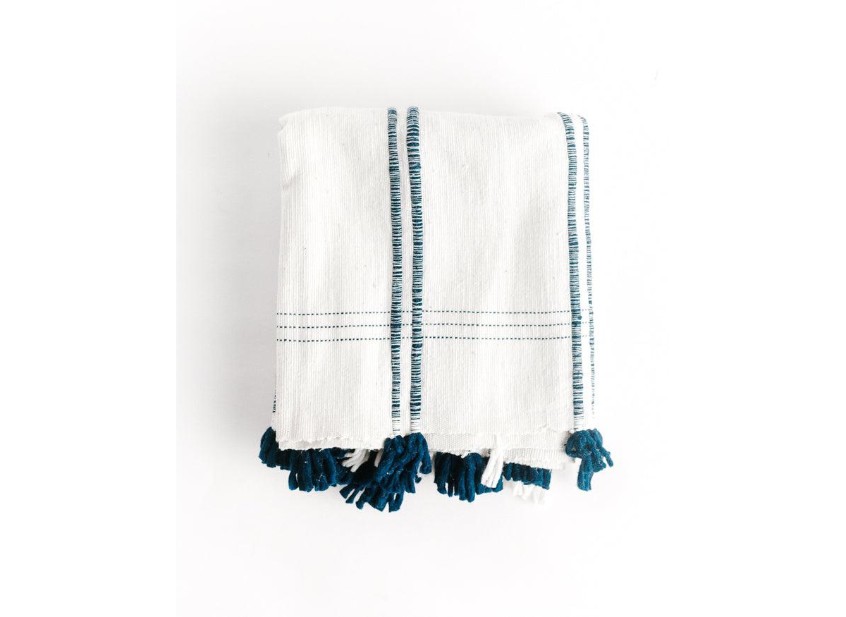 Click here for Creative Women  Ribbons Cotton Table Runner - Navy prices