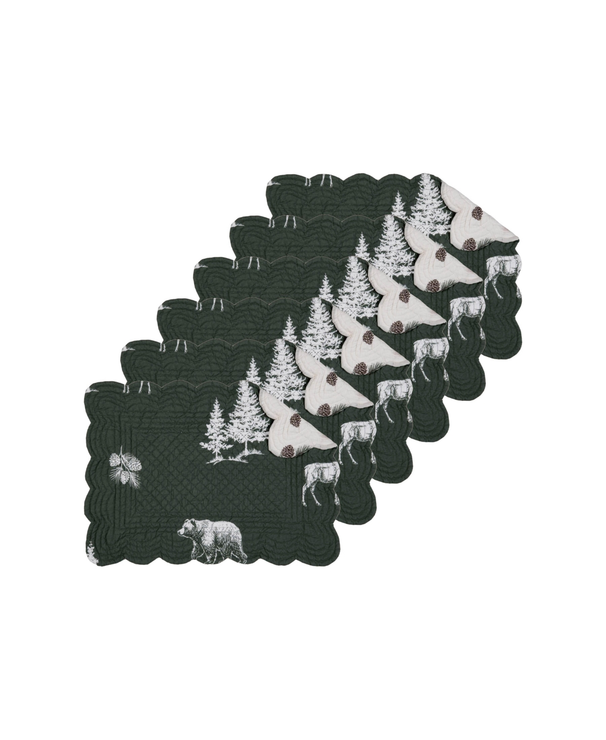 Click here for C&F Home Fernwood Forest 100 Cotton Scalloped Set... prices