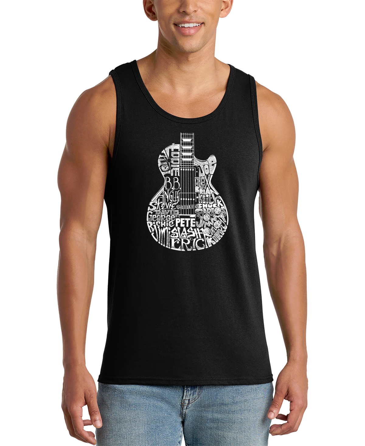 Click here for La Pop Art Mens Electric Guitar Circular Word Art... prices