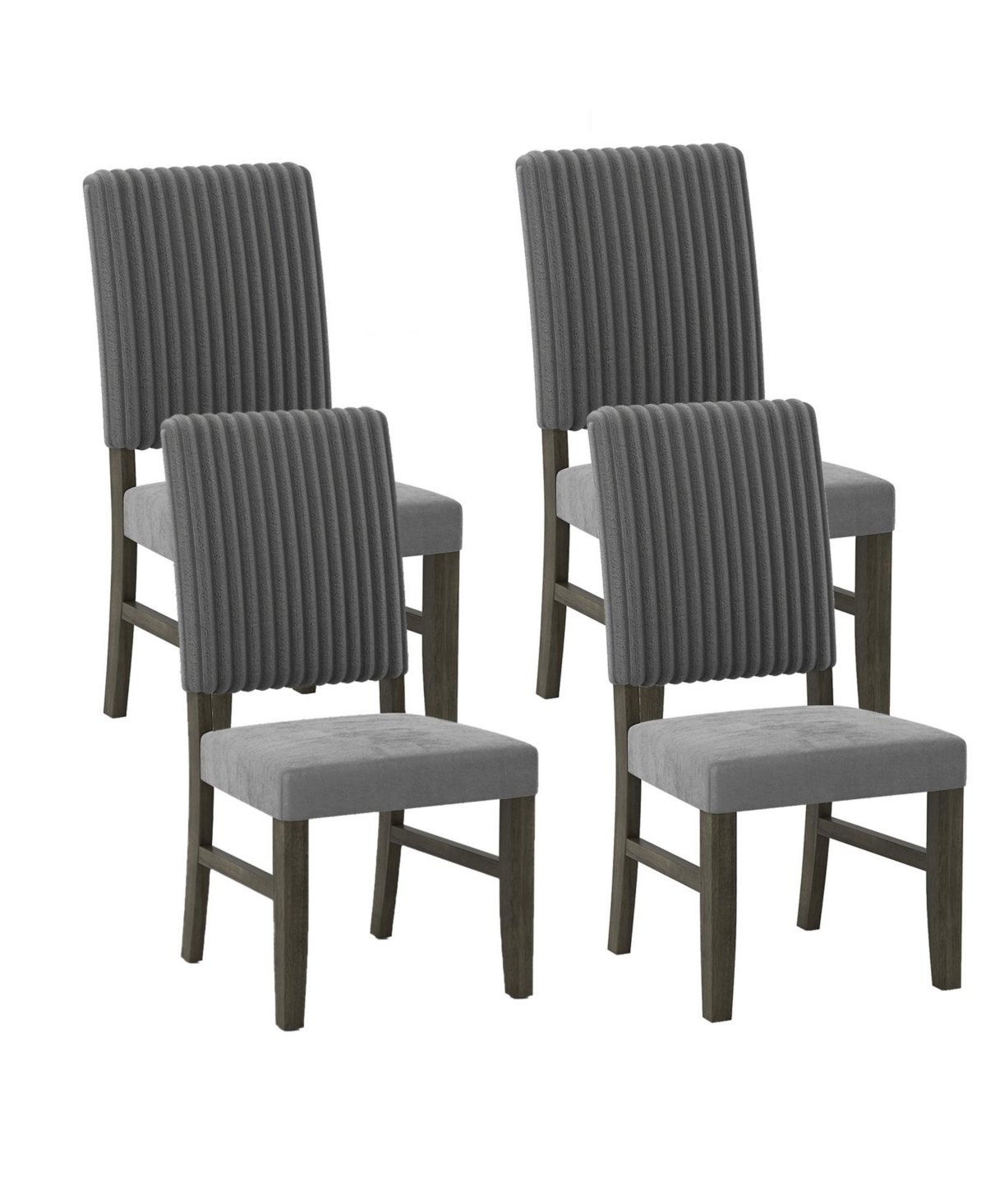 Click here for Gymax Dining Chair Set of 4 Mid-Century Modern Vel... prices