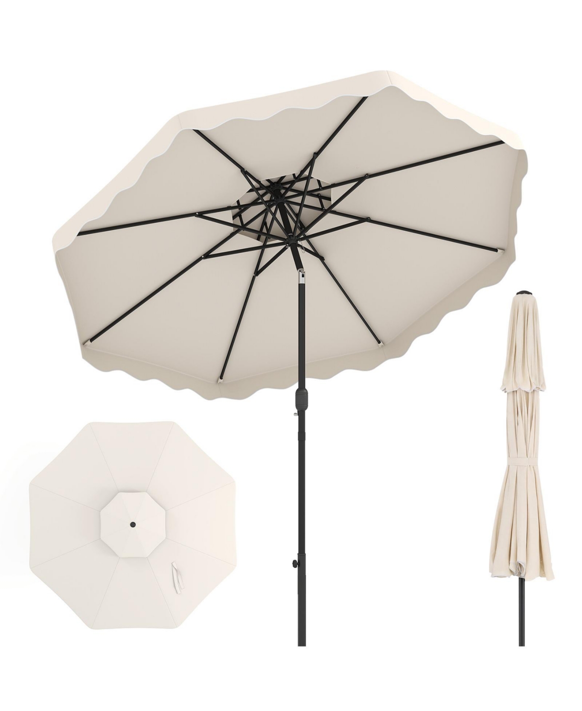Click here for Gymax 9 Feet Patio Umbrella With Push Button Tilt... prices