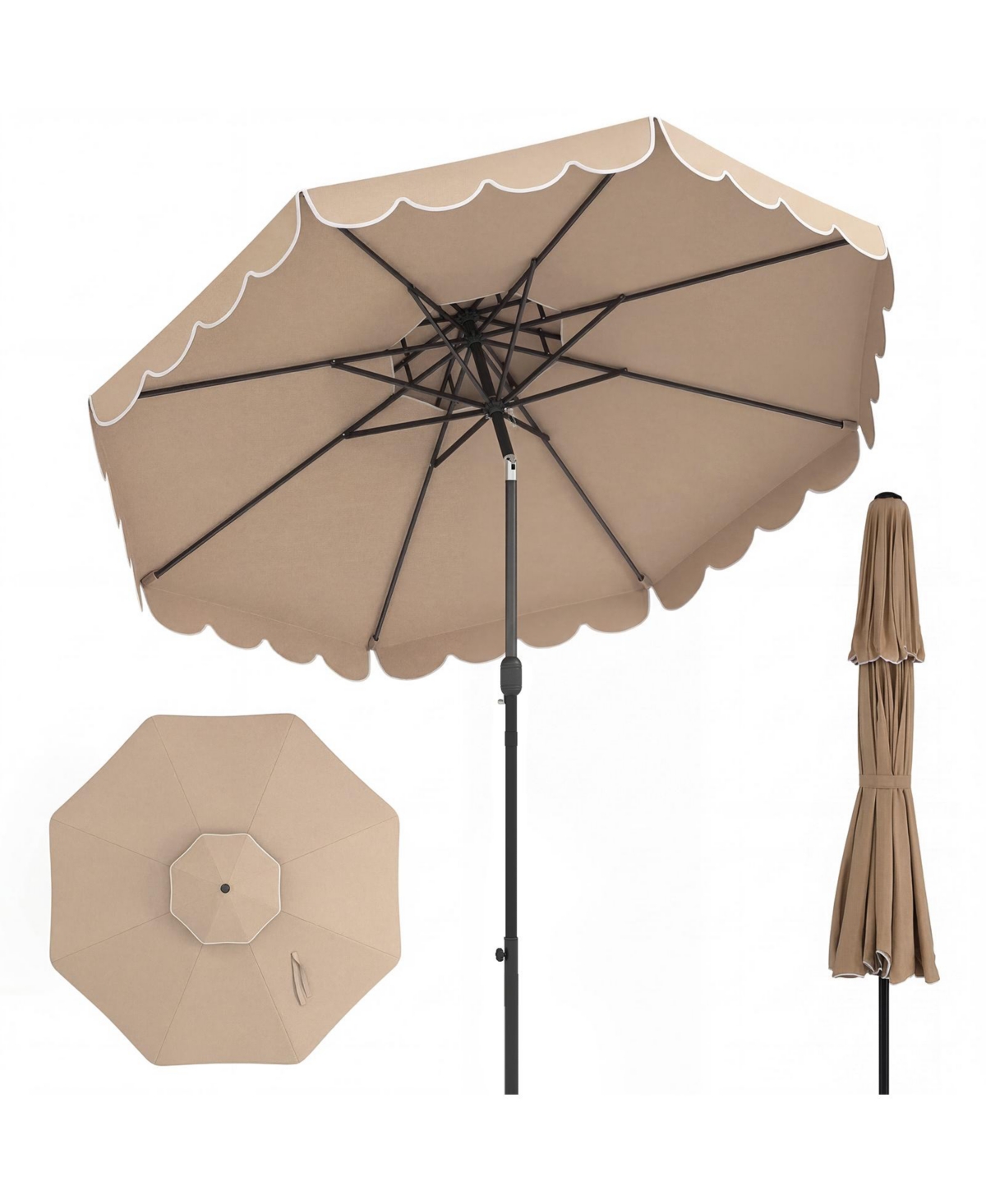 Click here for Gymax 9 Feet Patio Umbrella With Push Button Tilt... prices