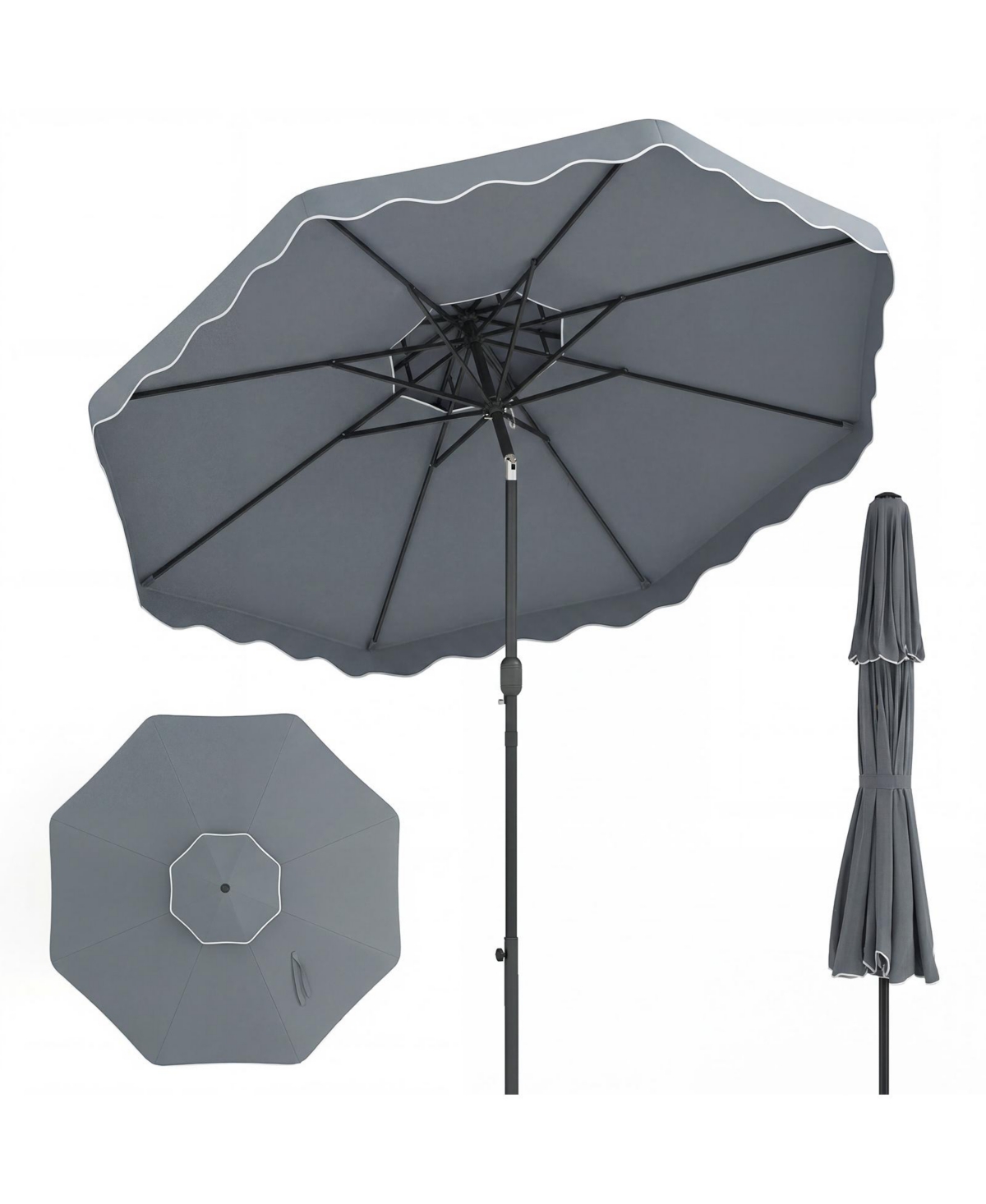 Click here for Gymax 9 Feet Patio Umbrella With Push Button Tilt... prices