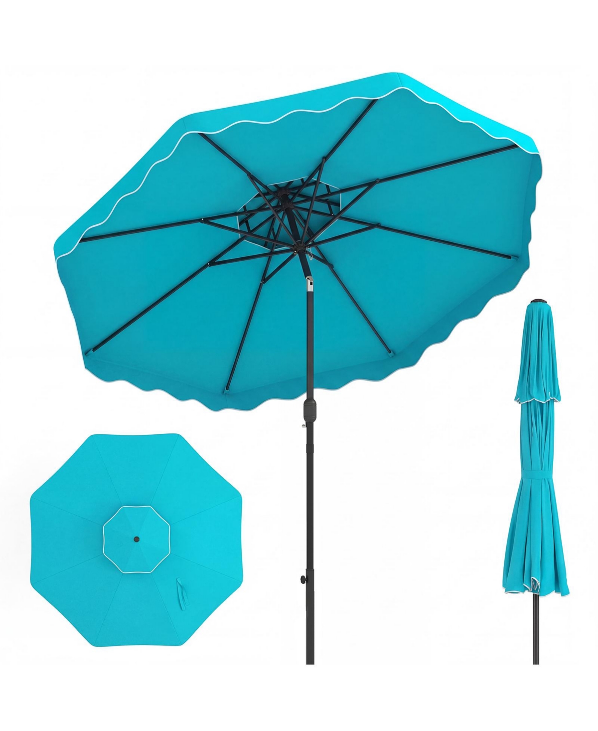 Click here for Gymax 9 Feet Patio Umbrella With Push Button Tilt... prices