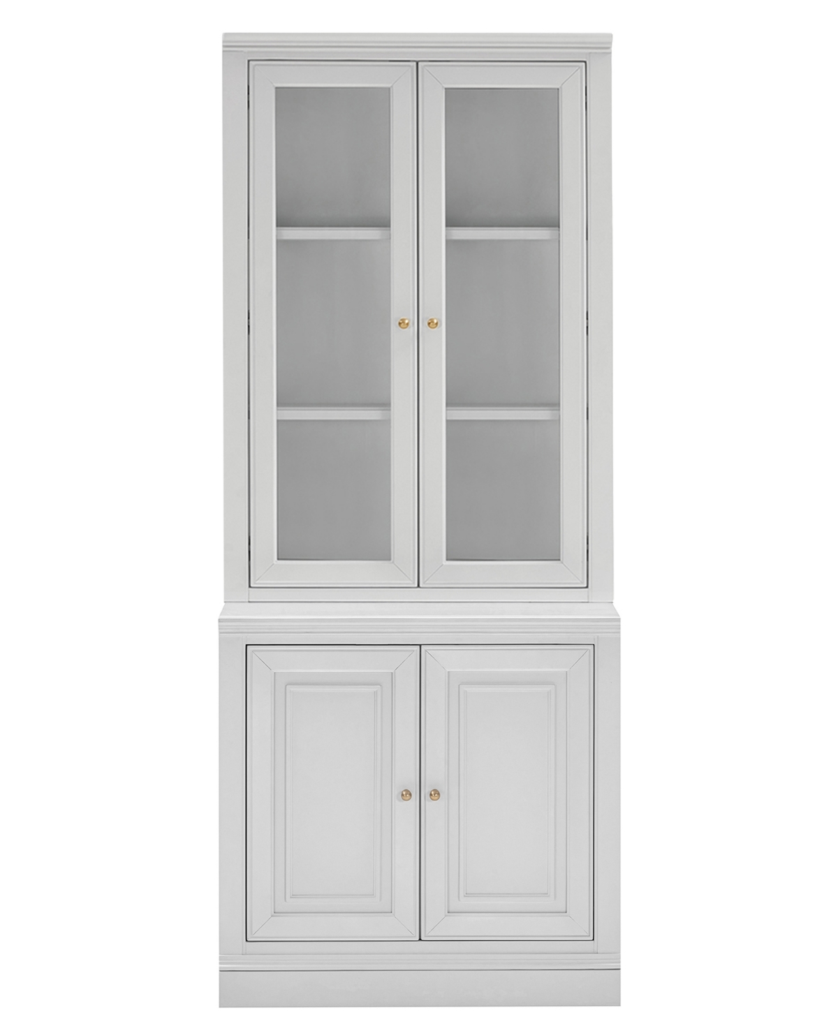 Click here for Amren Two-Door Base & Two-Door Hutch Set - White prices