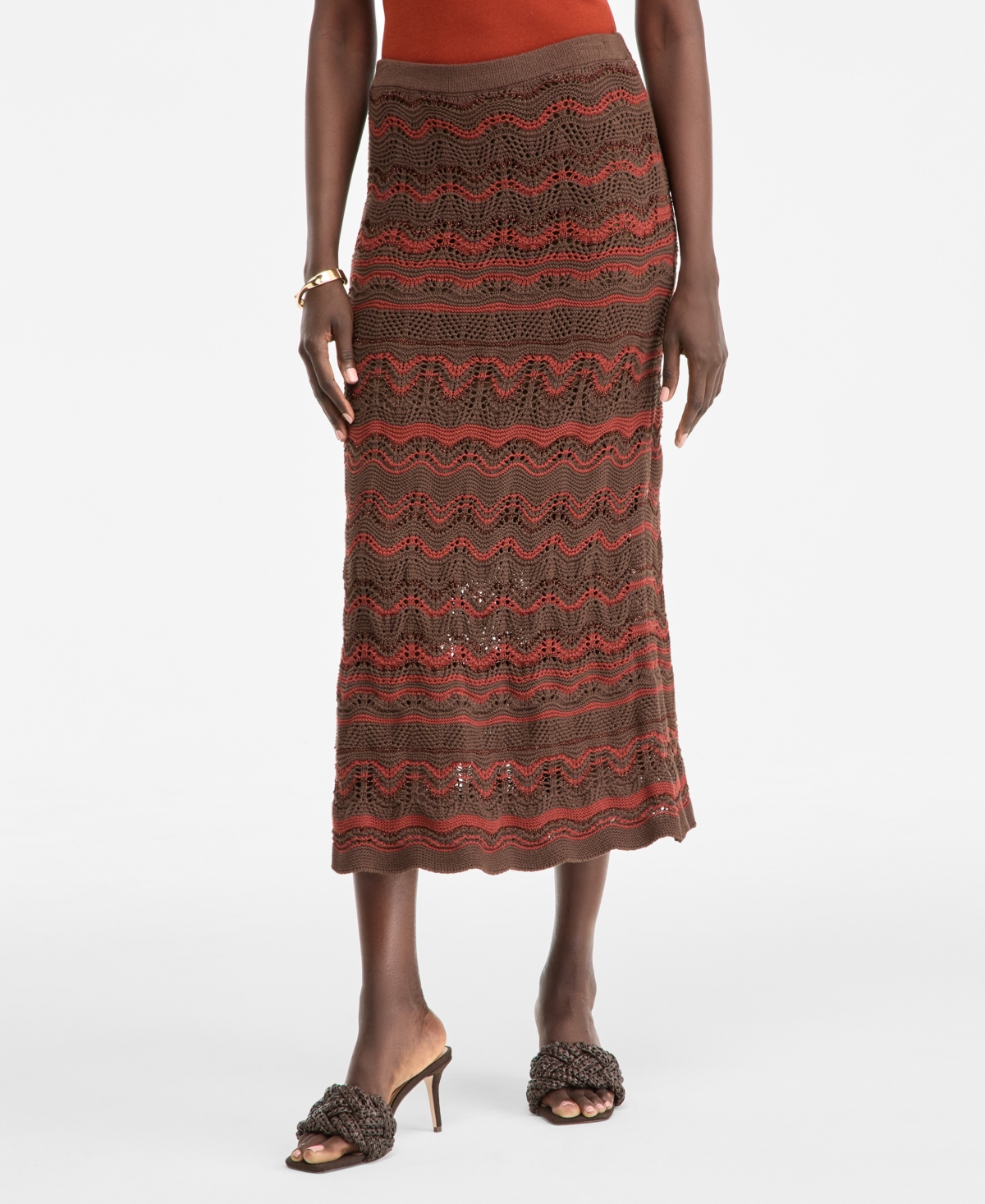Click here for I.n.c. International Concepts Womens Metallic Croc... prices