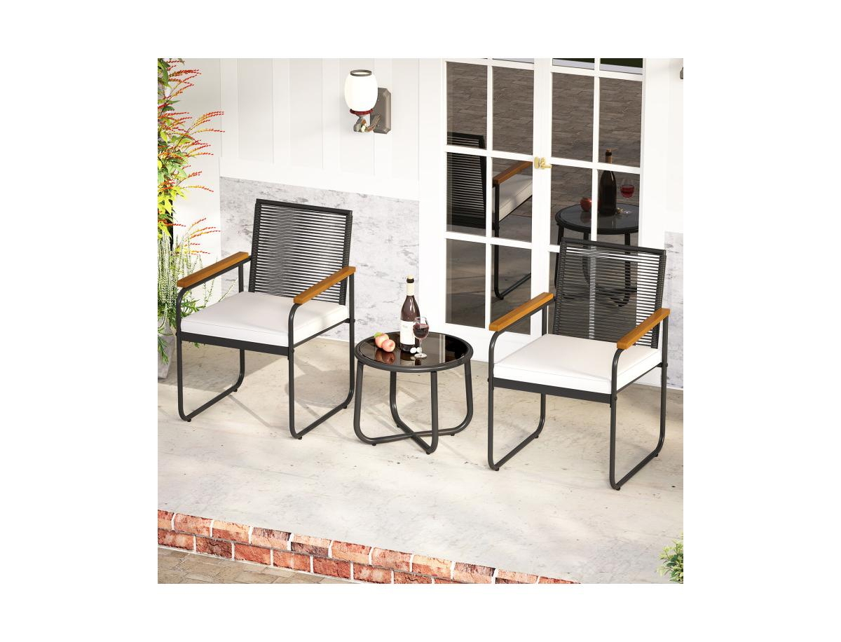 Click here for Boyel Living 3 Pieces Patio Furniture Set Pe Ratta... prices