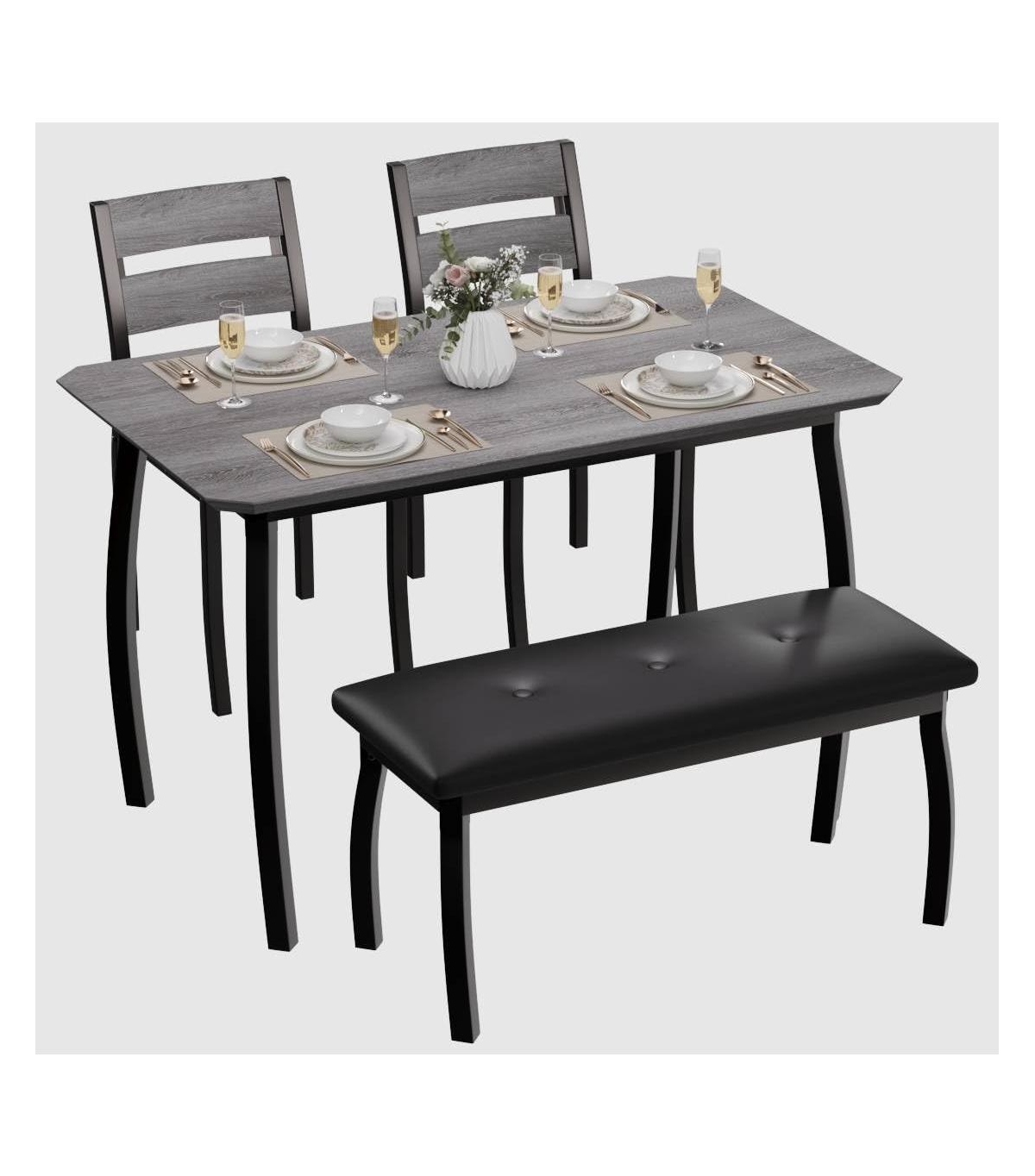 Click here for gaomon Dining Table Set for 4 Wooden Kitchen Table... prices