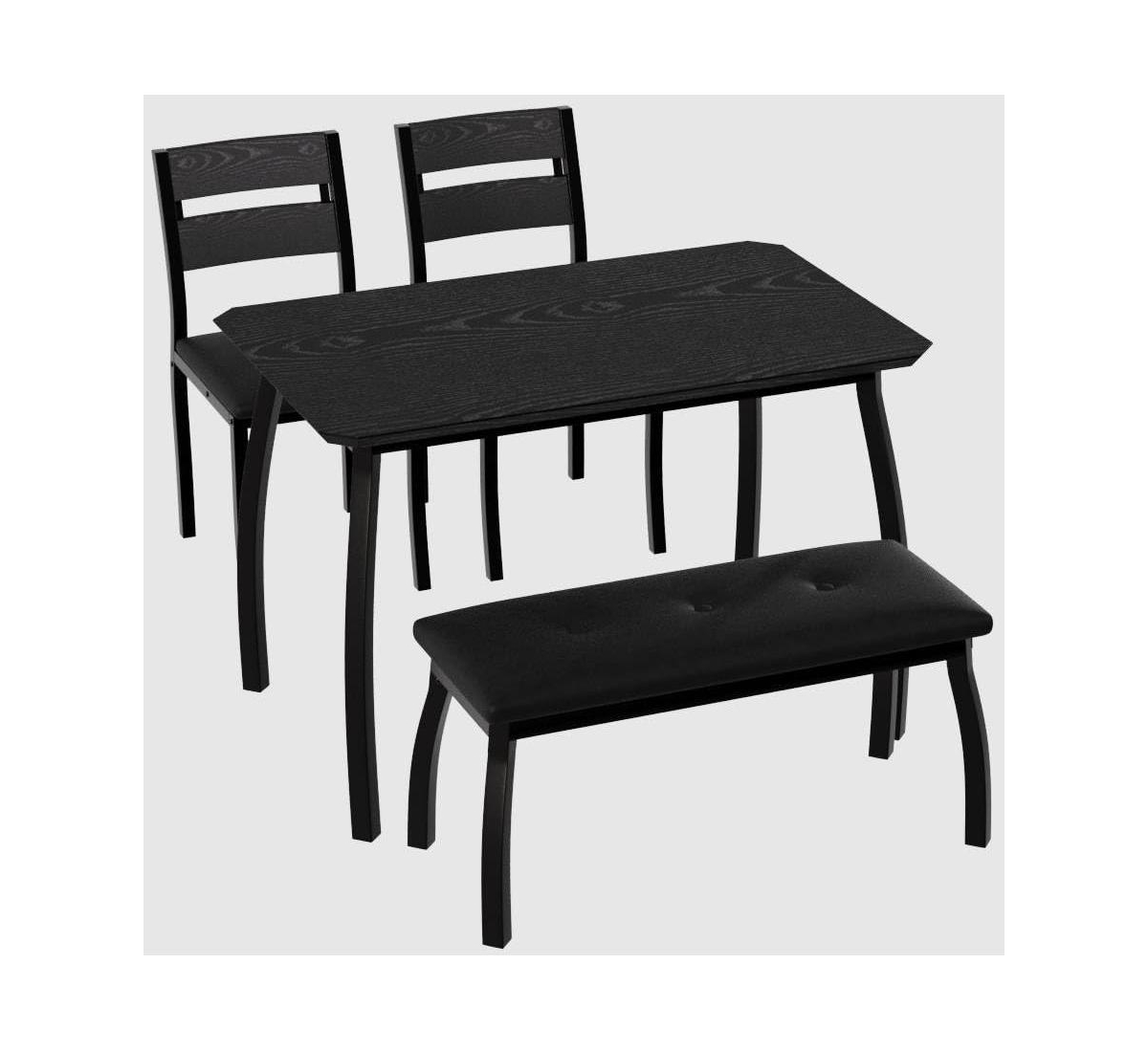 Click here for gaomon Dining Table Set for 4 Wooden Kitchen Table... prices