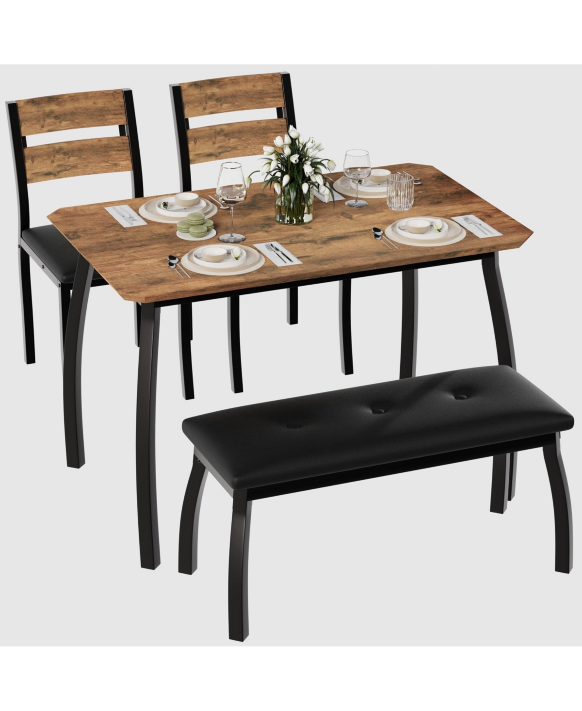 Click here for gaomon Dining Table Set for 4 Wooden Kitchen Table... prices
