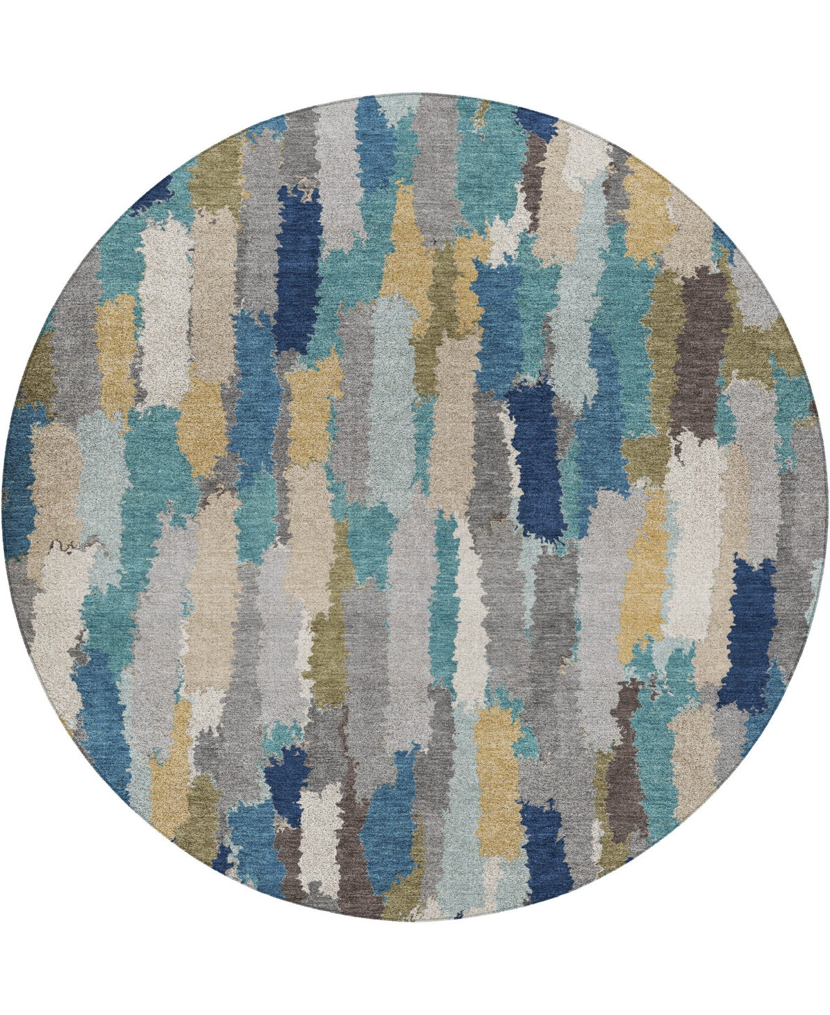 Click here for Dalyn Kenner KN6 8x8 Round Area Rug - Teal prices