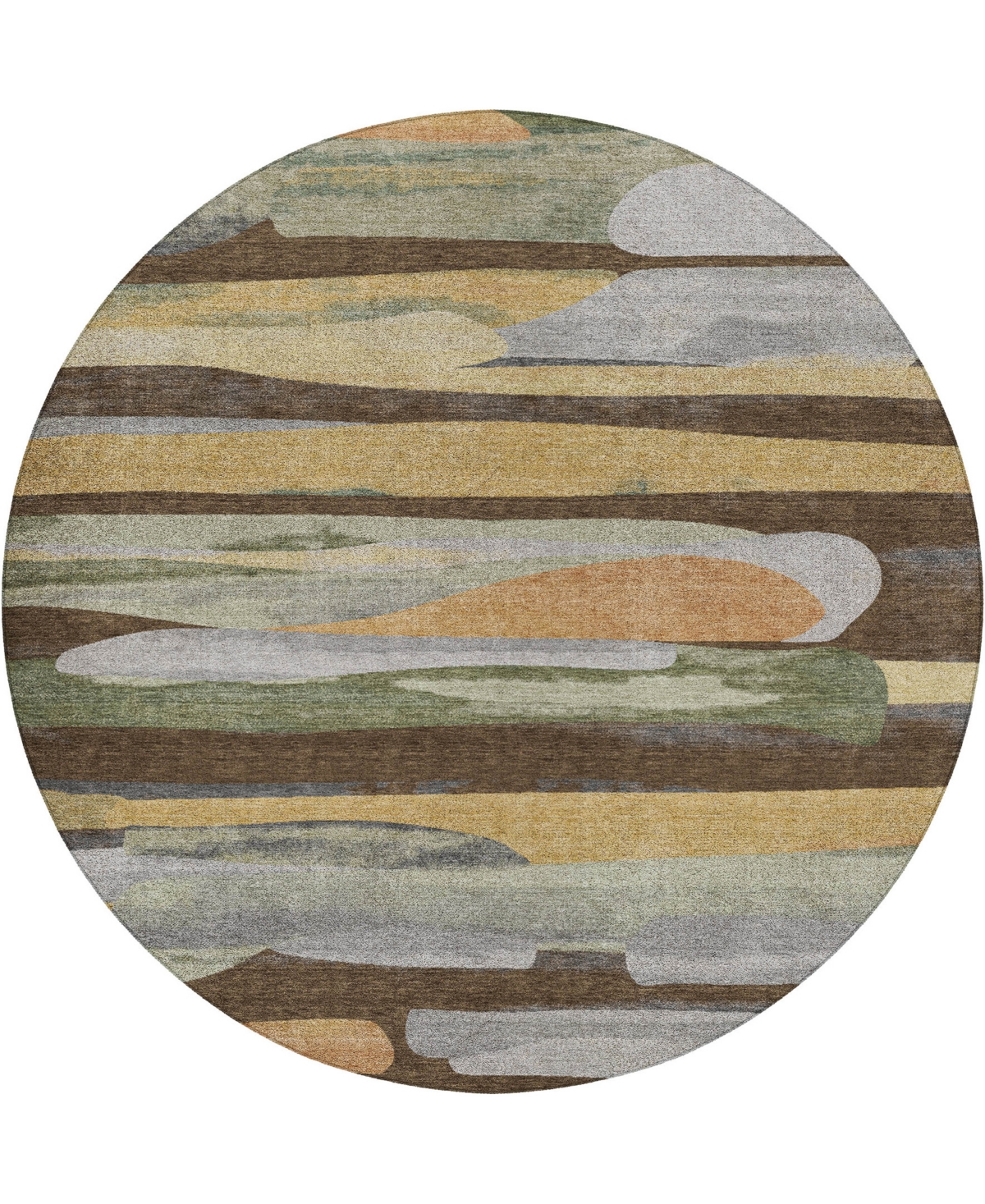 Click here for Dalyn Kenner KN7 8x8 Round Area Rug - Brown prices