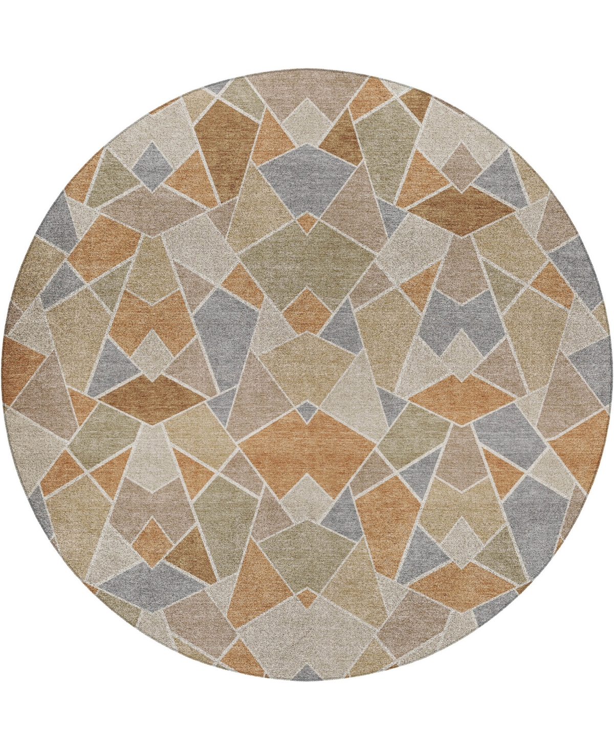 Click here for Dalyn Kenner KN8 8x8 Round Area Rug - Orange prices