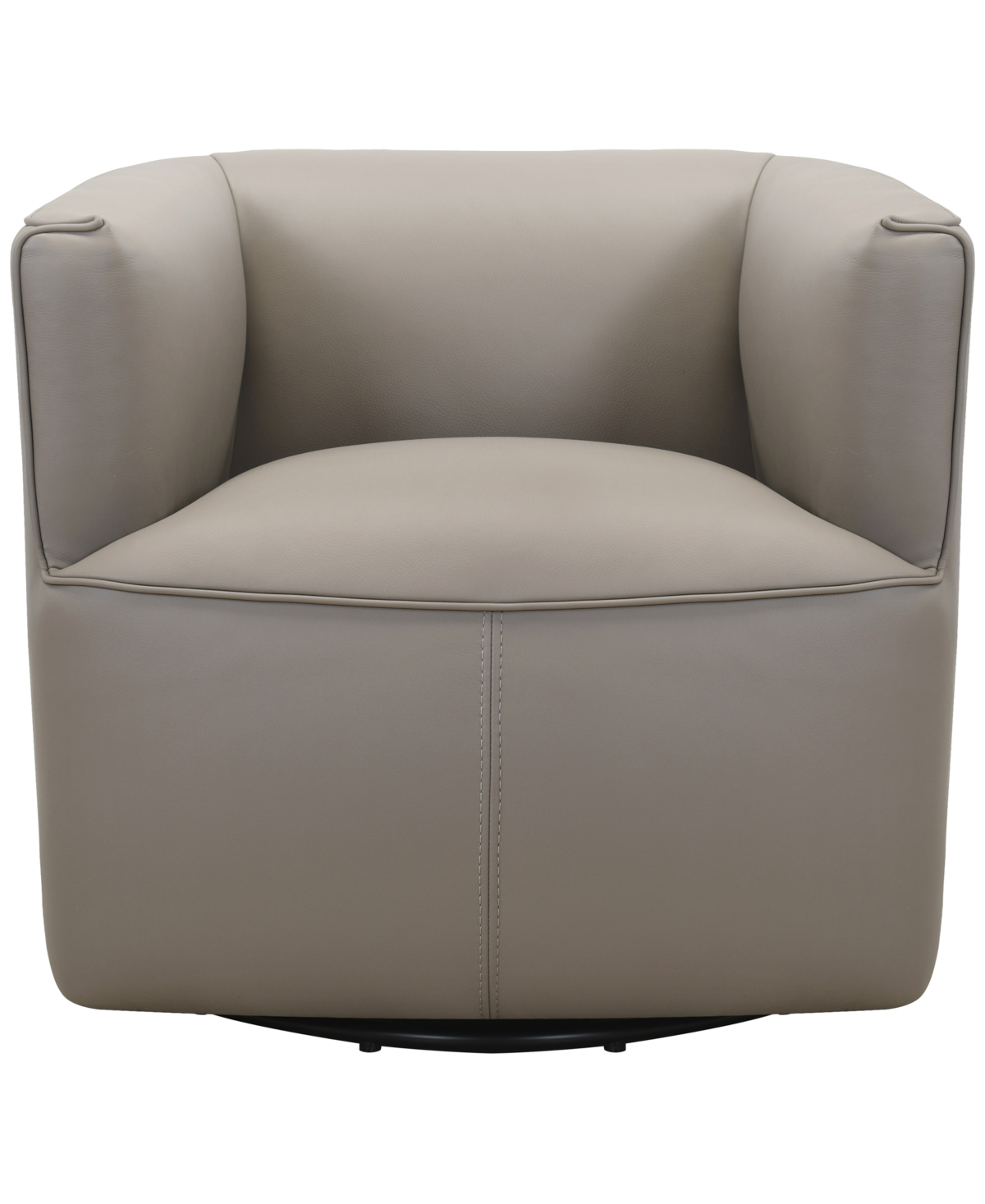 Click here for Muriel 40 Leather Accent Swivel Chair - Truffle prices