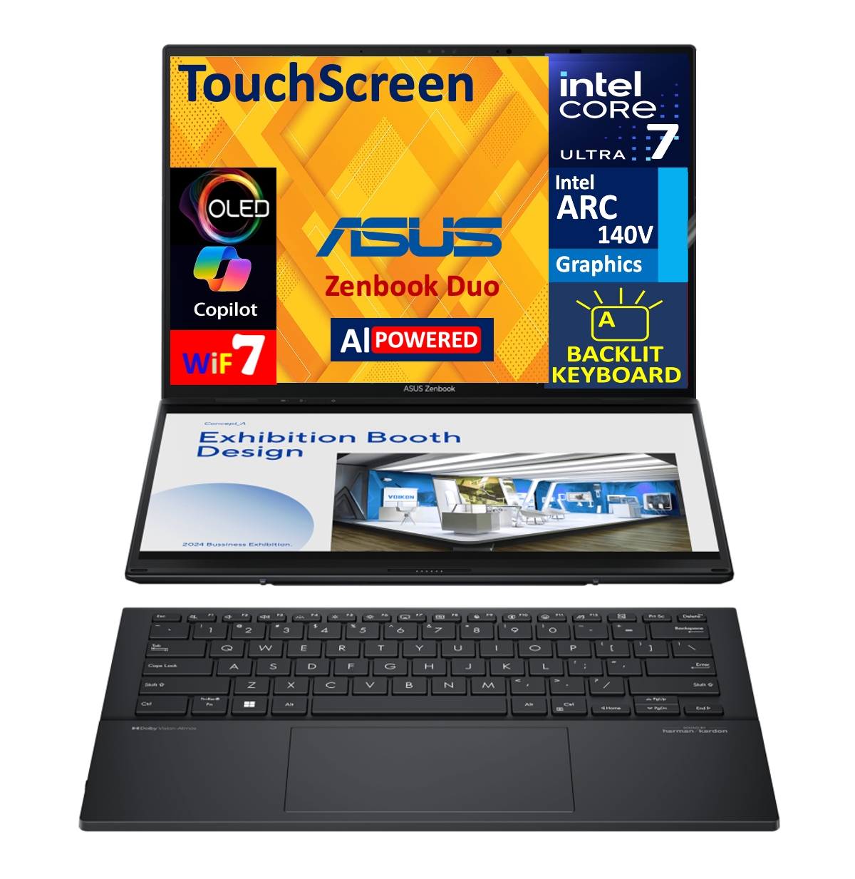 Click here for Asus Zenbook Duo 2-in-1 Laptop 14.0 2.8K Display (... prices