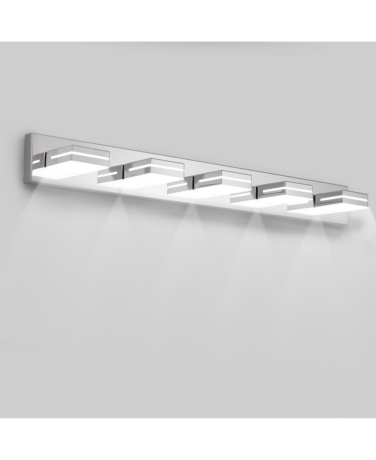 Click here for Busdays Modern Chrome Led Vanity Light 5 Lights Wa... prices