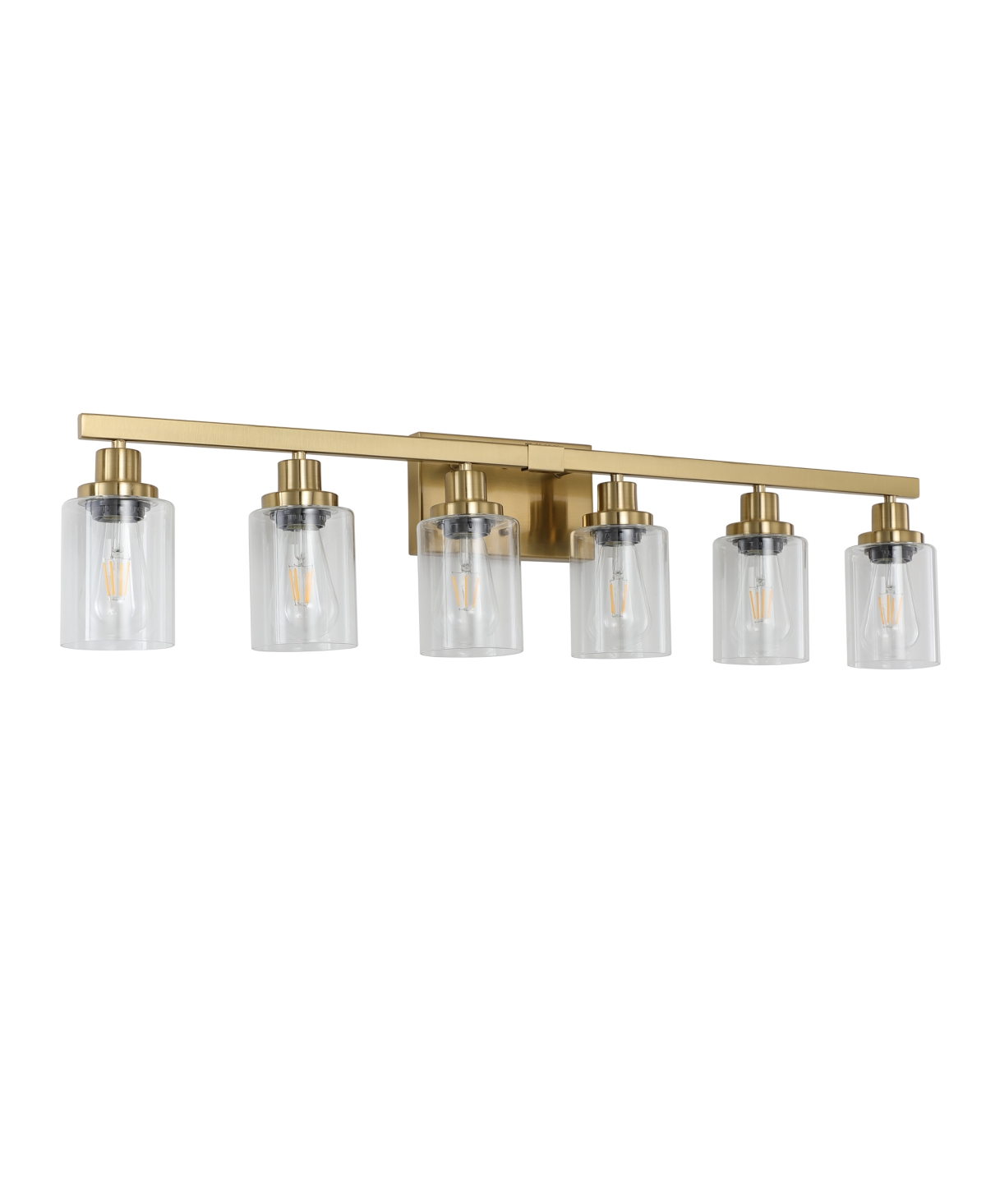 Click here for Busdays 37-Inch 6-Light Vanity Light with Clear Gl... prices